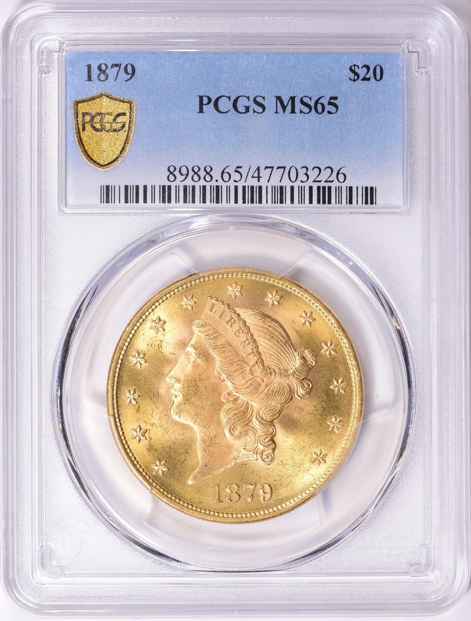 1879 Liberty Gold Double Eagle PCGS MS-65 (Item 1556947) | GreatCollections Coin Auctions