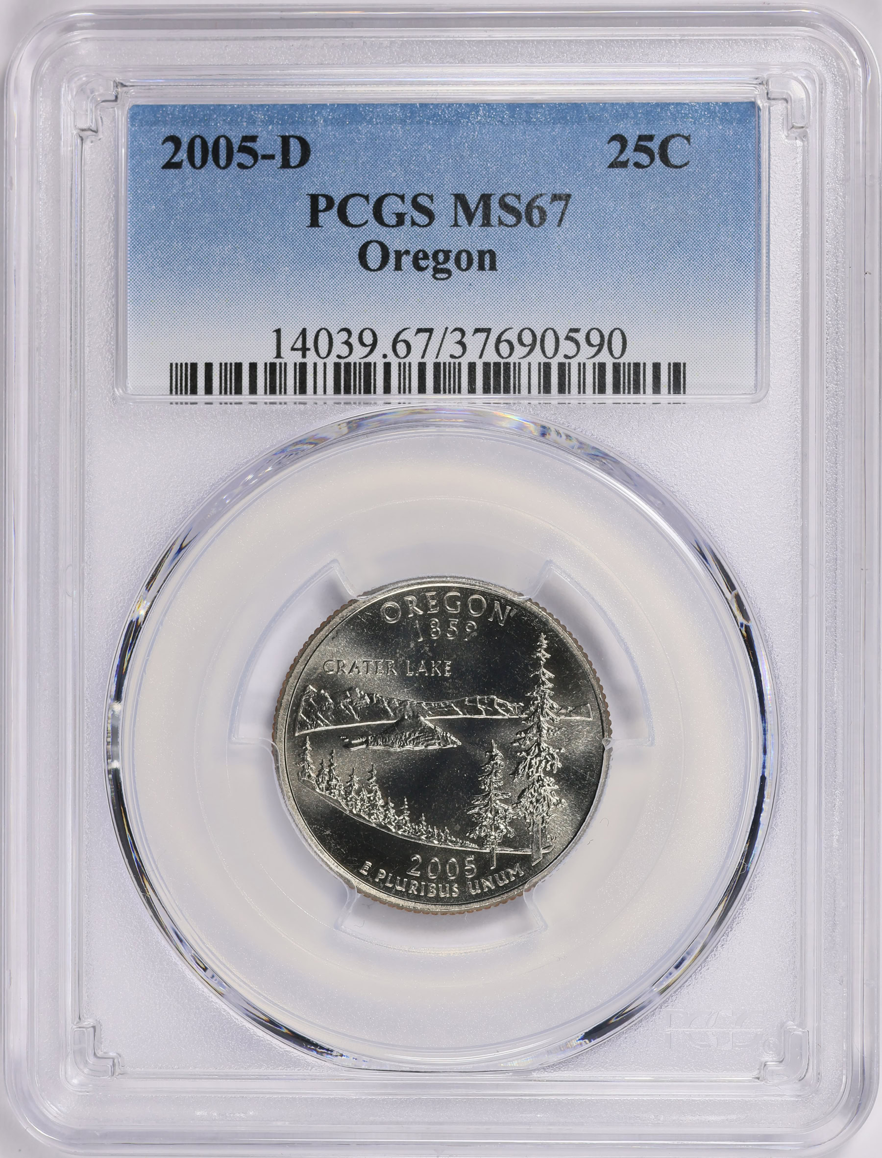 2005-D State Quarter Oregon PCGS MS-67 (Item 1557932 ...