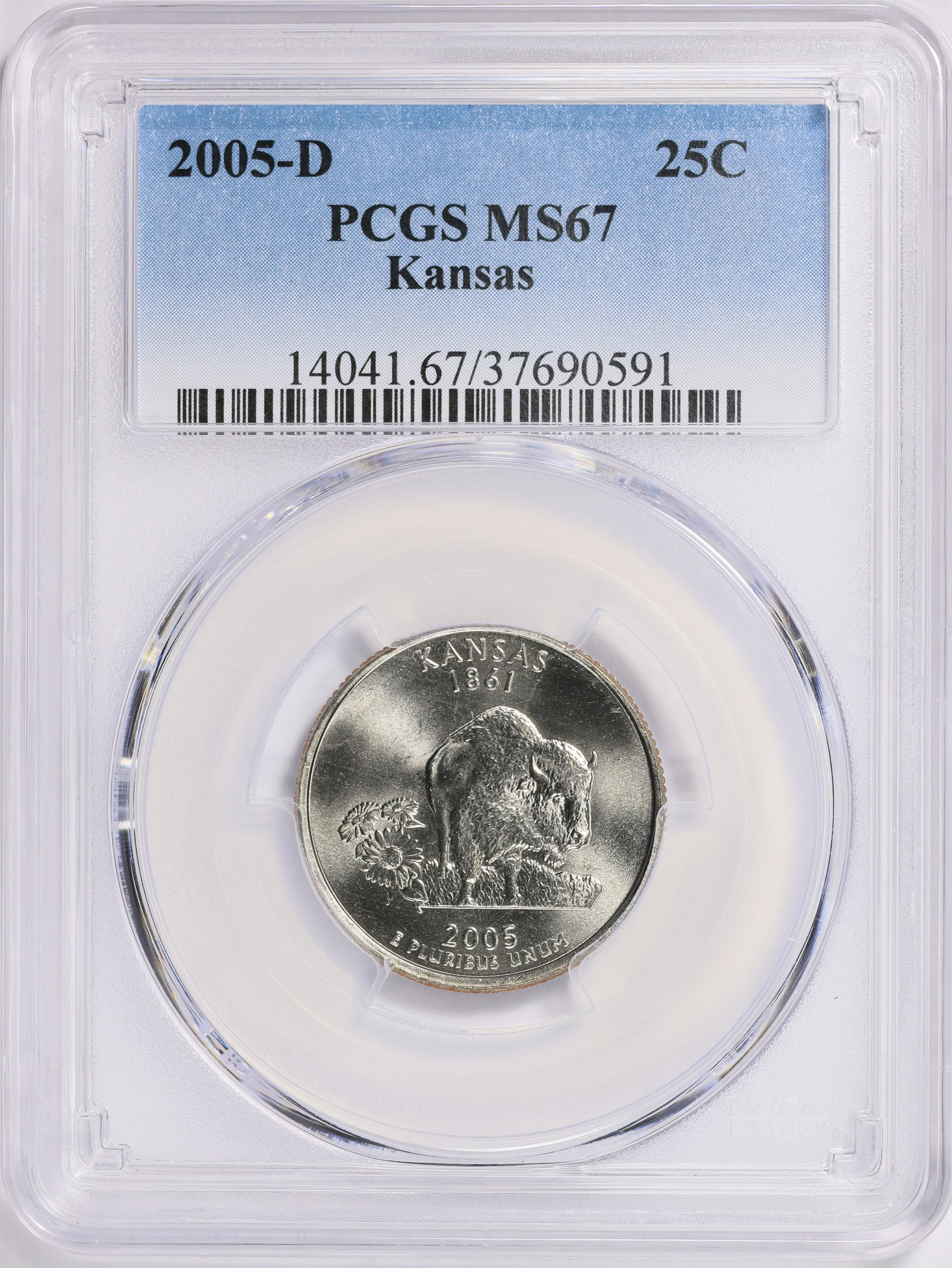 2005-D State Quarter Kansas PCGS MS-67 (Item 1557933 ...