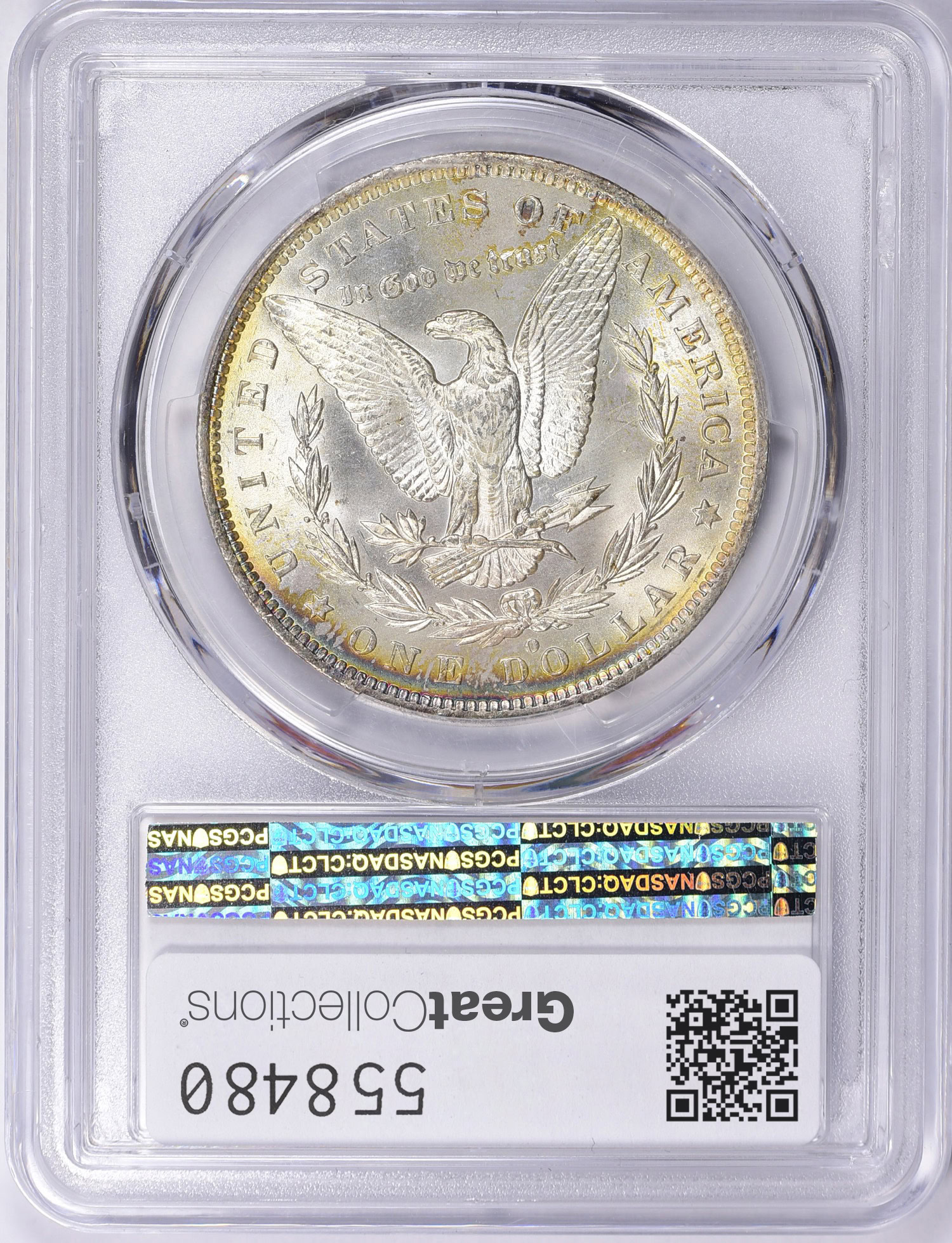 1884-O Morgan Silver Dollar PCGS MS-64 (CAC Green) (Toned) (Item 1558480) | GreatCollections ...