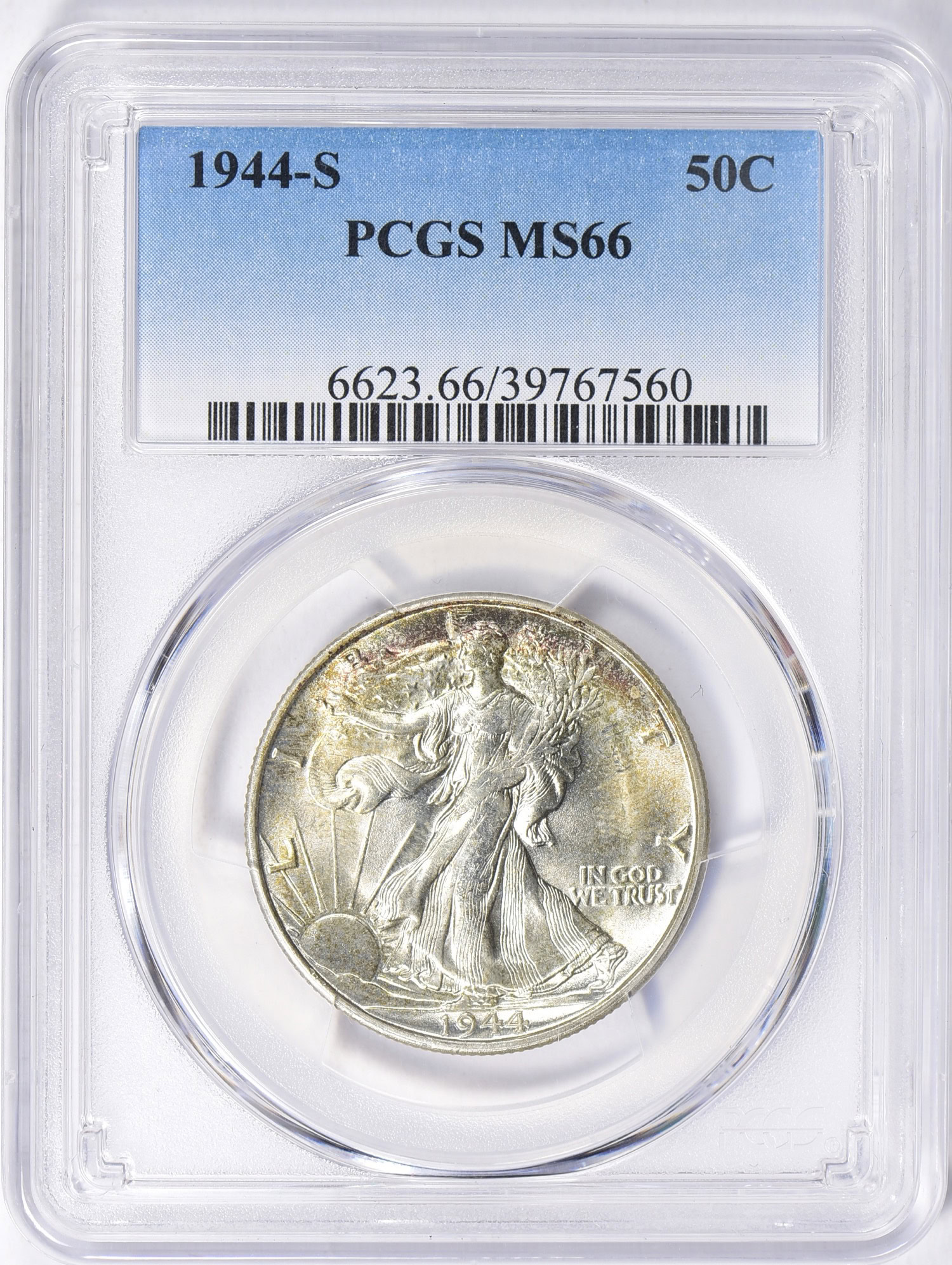 1944-S Walking Liberty Half Dollar PCGS MS-66 (Item 1561987) | GreatCollections Coin Auctions
