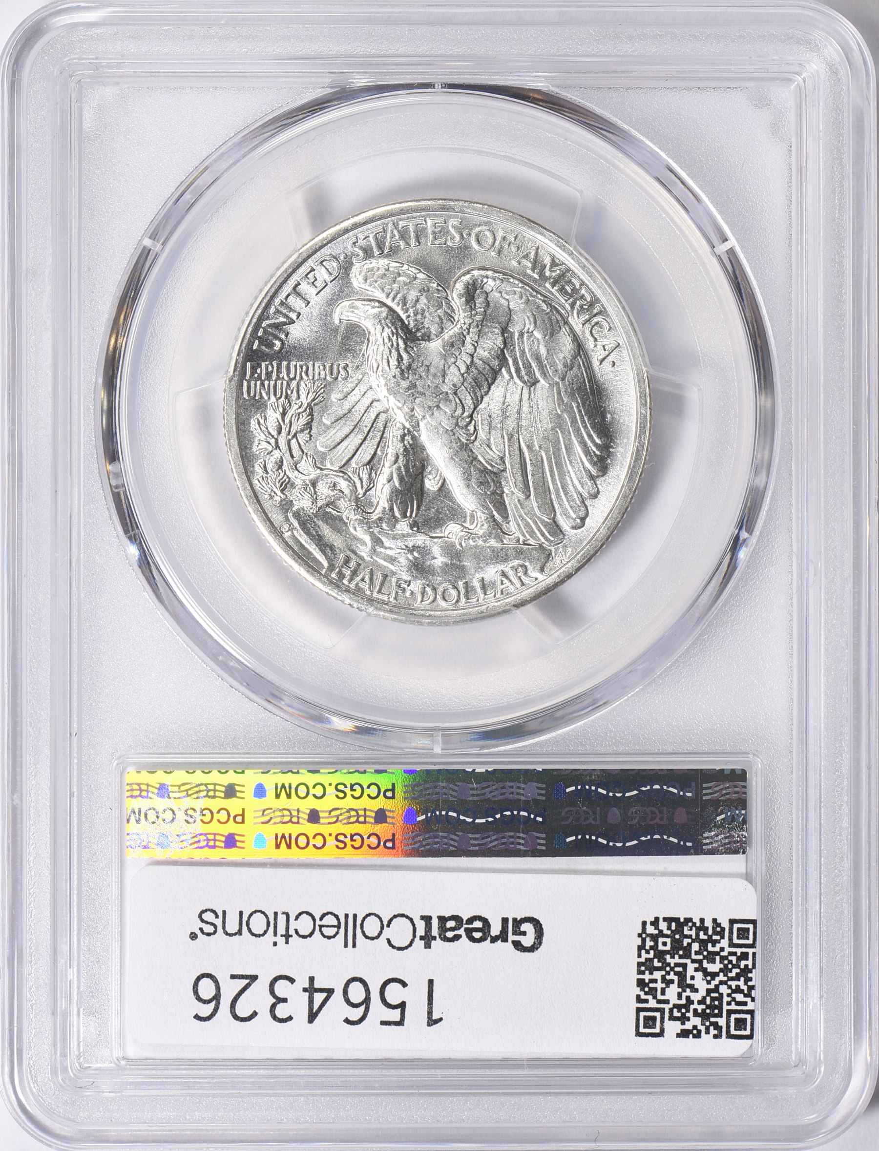 1941-S Walking Liberty Half Dollar PCGS MS-66+ (CAC Green) (Item 1564326) | GreatCollections ...