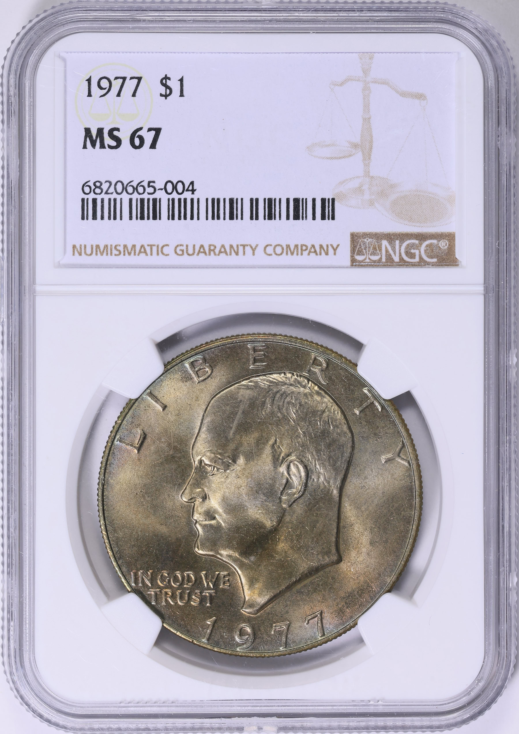1977 Eisenhower Dollar NGC MS-67 (Toned) (Item 1564367 ...