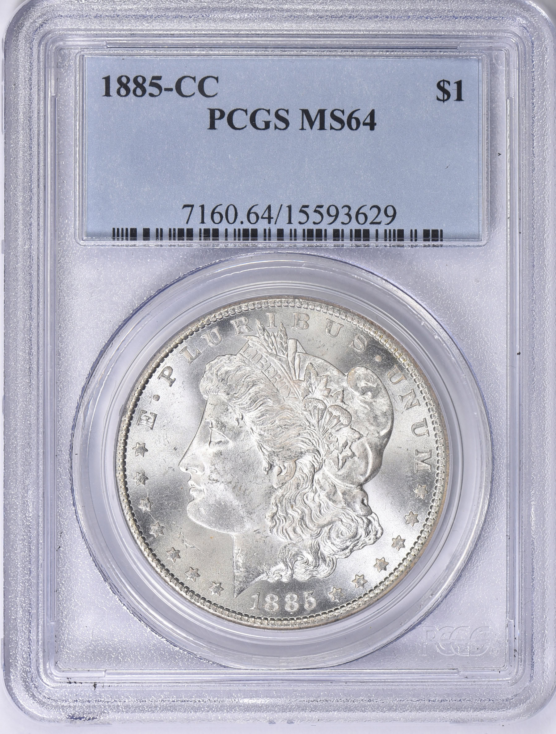 1885-CC Morgan Silver Dollar PCGS MS-64 (Item 1565682) | GreatCollections Coin Auctions