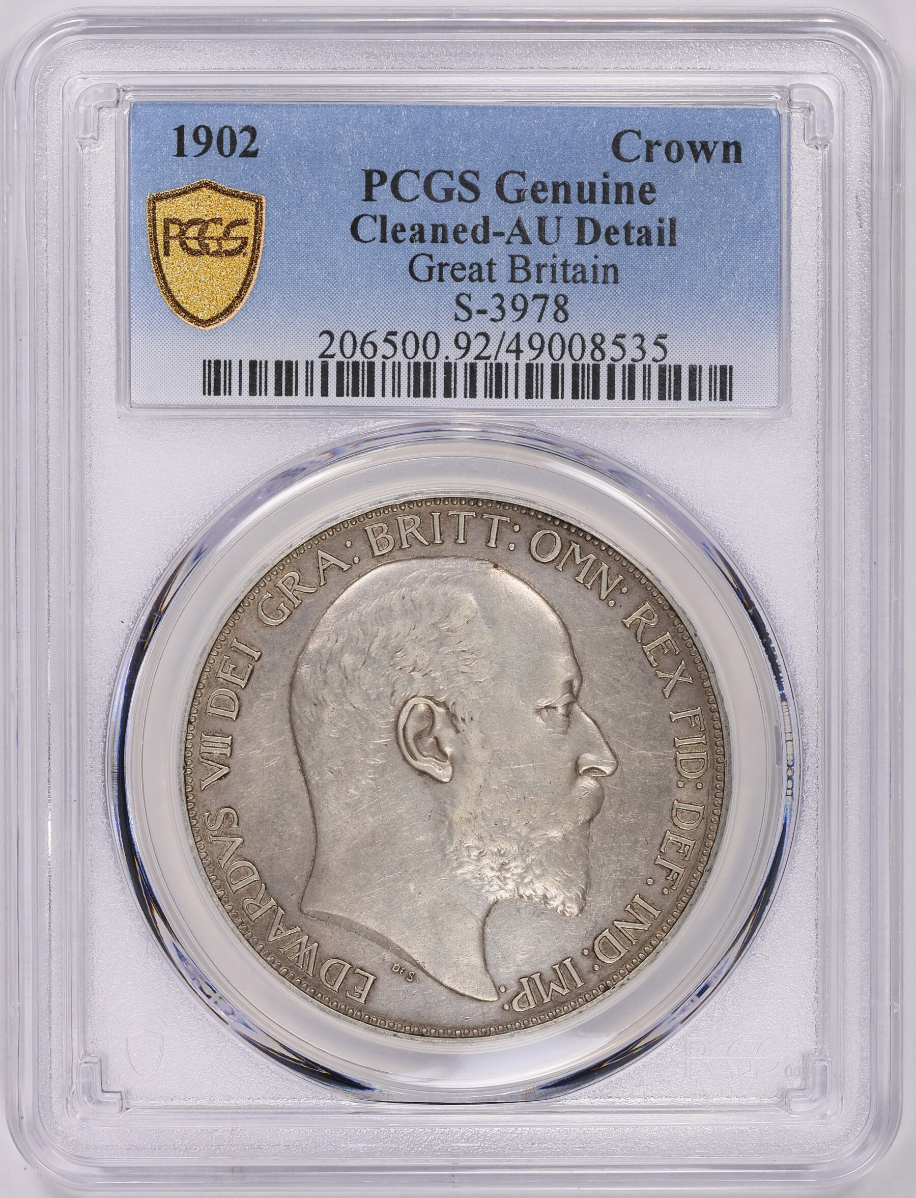 Great Britain 1902 Silver Crown S-3978 PCGS Genuine AU Details (Item ...