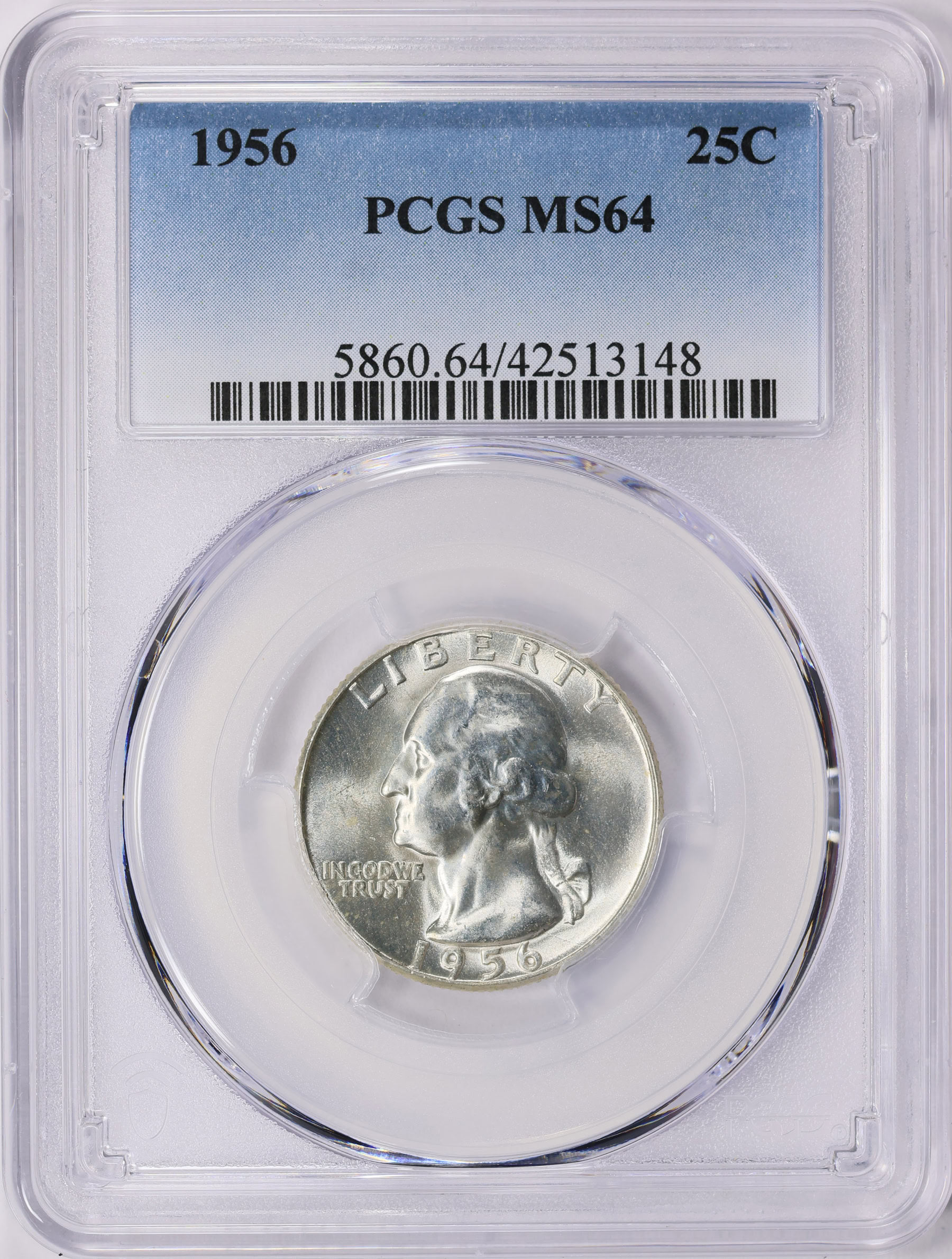 1956 Washington Quarter PCGS MS-64 (Item 1572515) | GreatCollections Coin Auctions