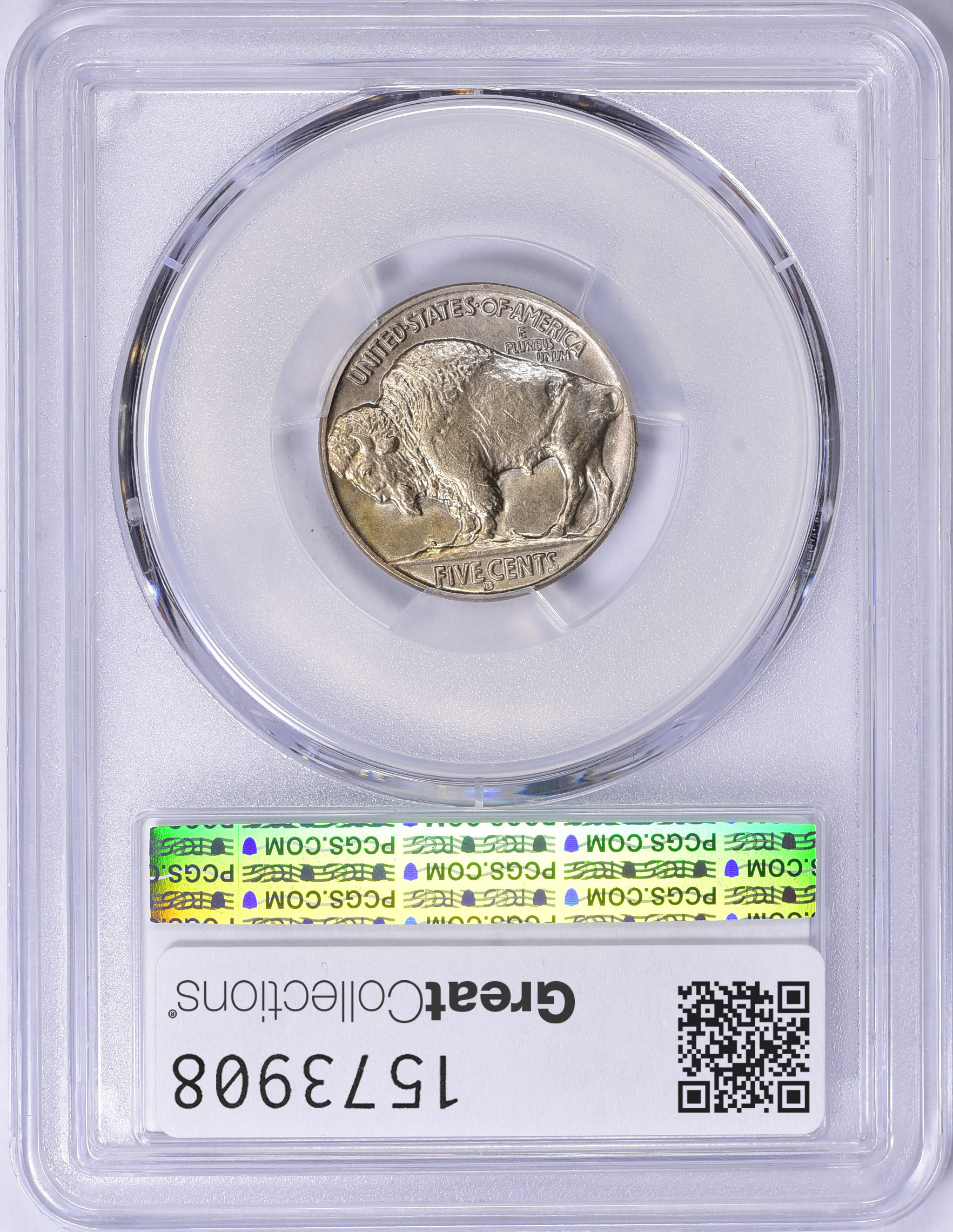 1938-D Buffalo Nickel Overmintmark FS-515 PCGS MS-65 (Toned) (Item 1573908) | GreatCollections ...