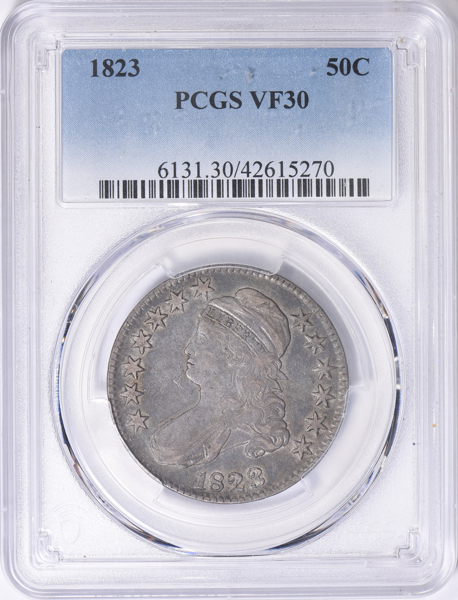 1823 Capped Bust Half Dollar PCGS VF-30 (Item 1574932 ...