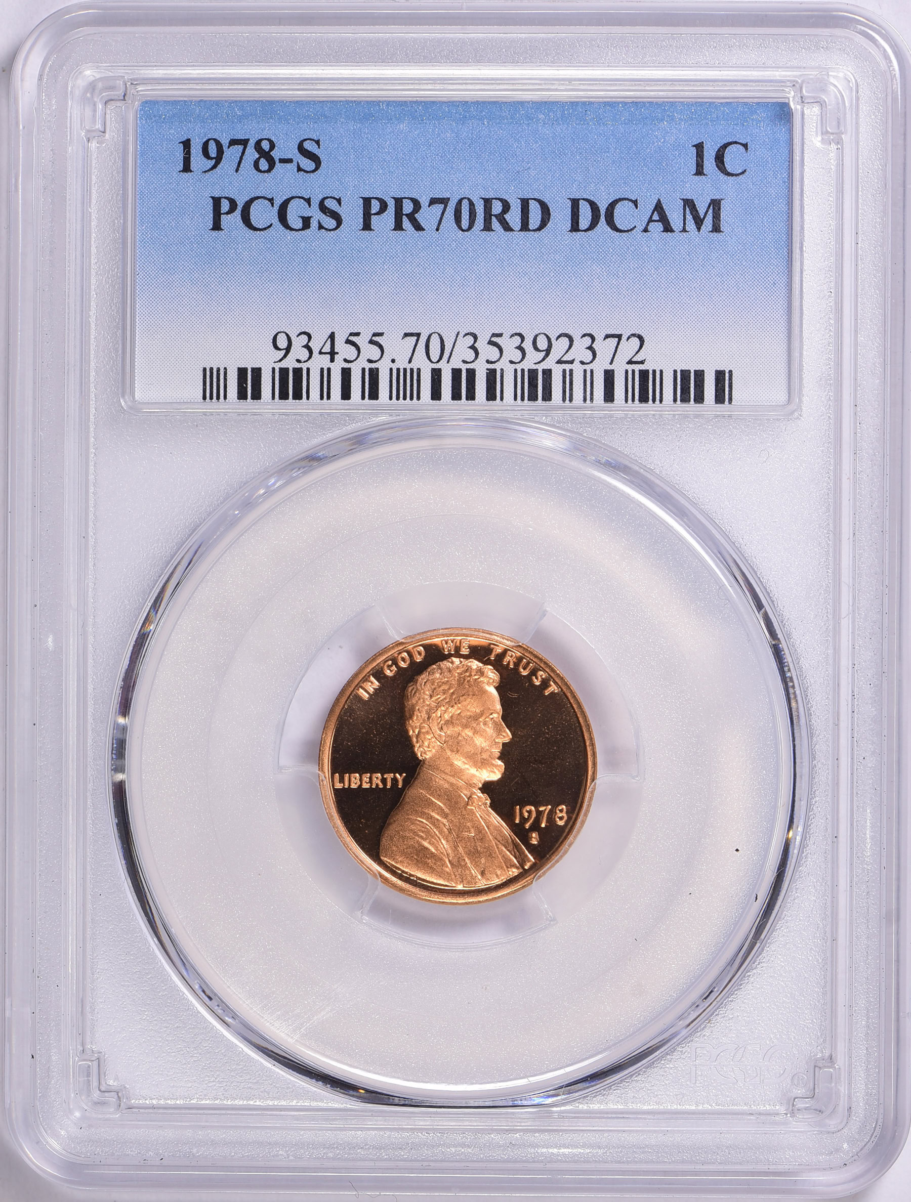 1978-S Lincoln Cent PCGS Proof-70 DCAM (Item 1575544 ...