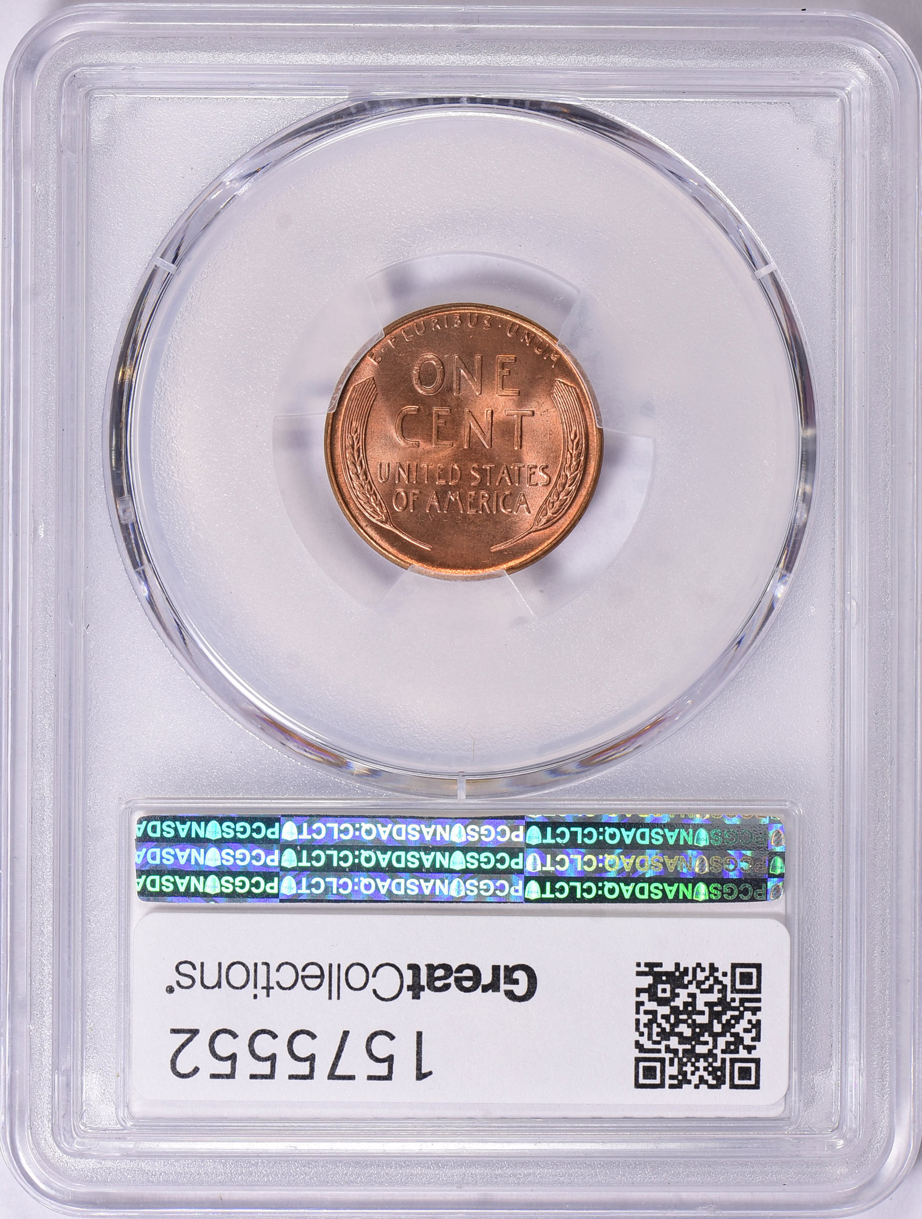 1957 Lincoln Cent PCGS MS-67+ RD (Item 1575552) | GreatCollections Coin Auctions