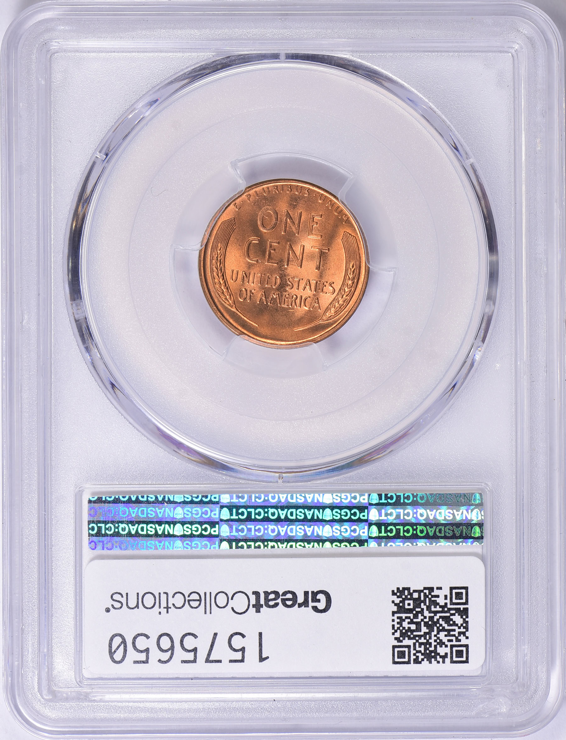 1954-S Lincoln Cent PCGS MS-67+ RD (CAC Green) (Item 1575650) | GreatCollections Coin Auctions