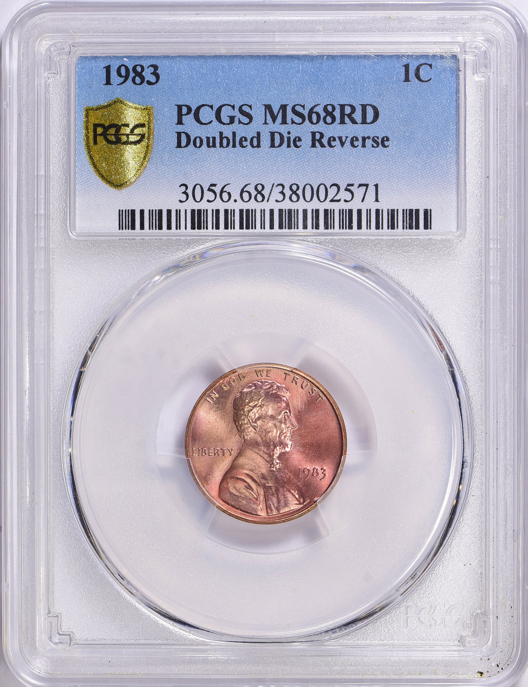 1983 Lincoln Cent Doubled Die Reverse PCGS MS-68 RD (Item 1575774 ...
