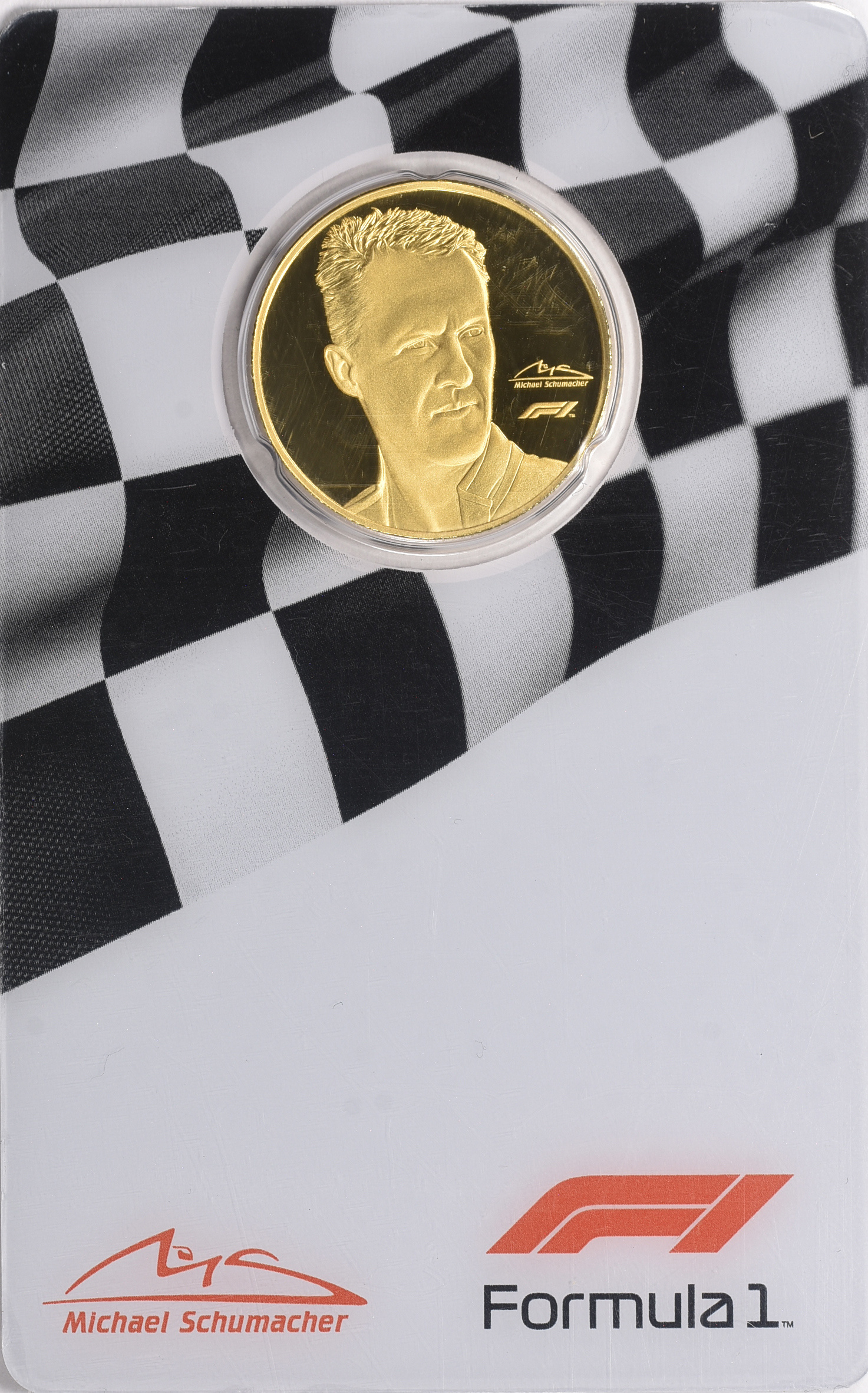 Solomon Islands 2020 Gold $25 Formula 1 Michael Schumacher Proof ...