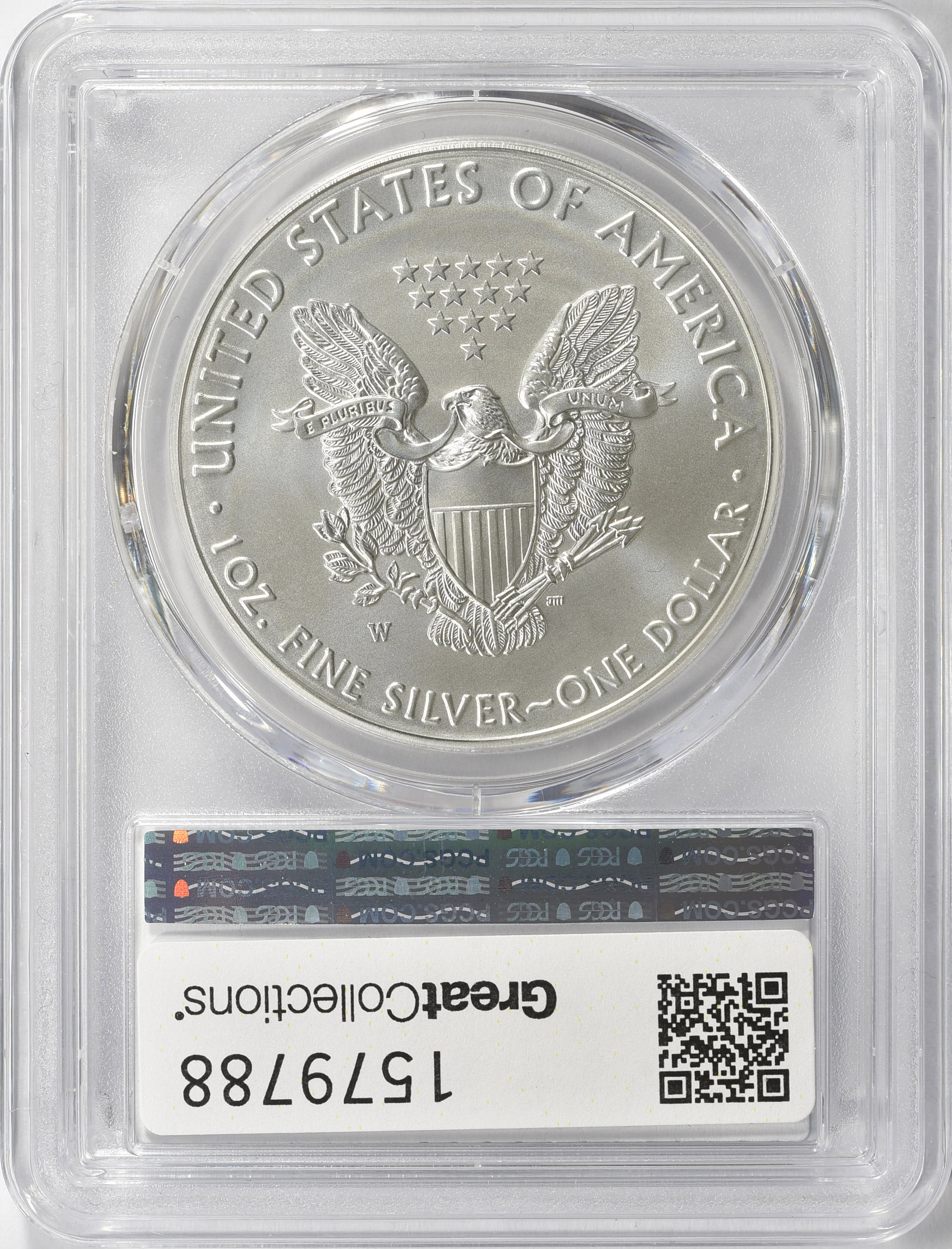 2019-W $1 Silver Eagle Burnished PCGS SP-69 (Item 1579788) | GreatCollections Coin Auctions