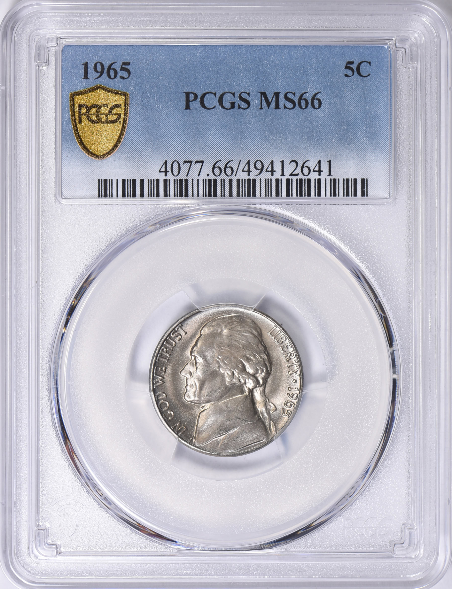 1965 Jefferson Nickel PCGS MS-66 (Item 1580549) | GreatCollections Coin ...