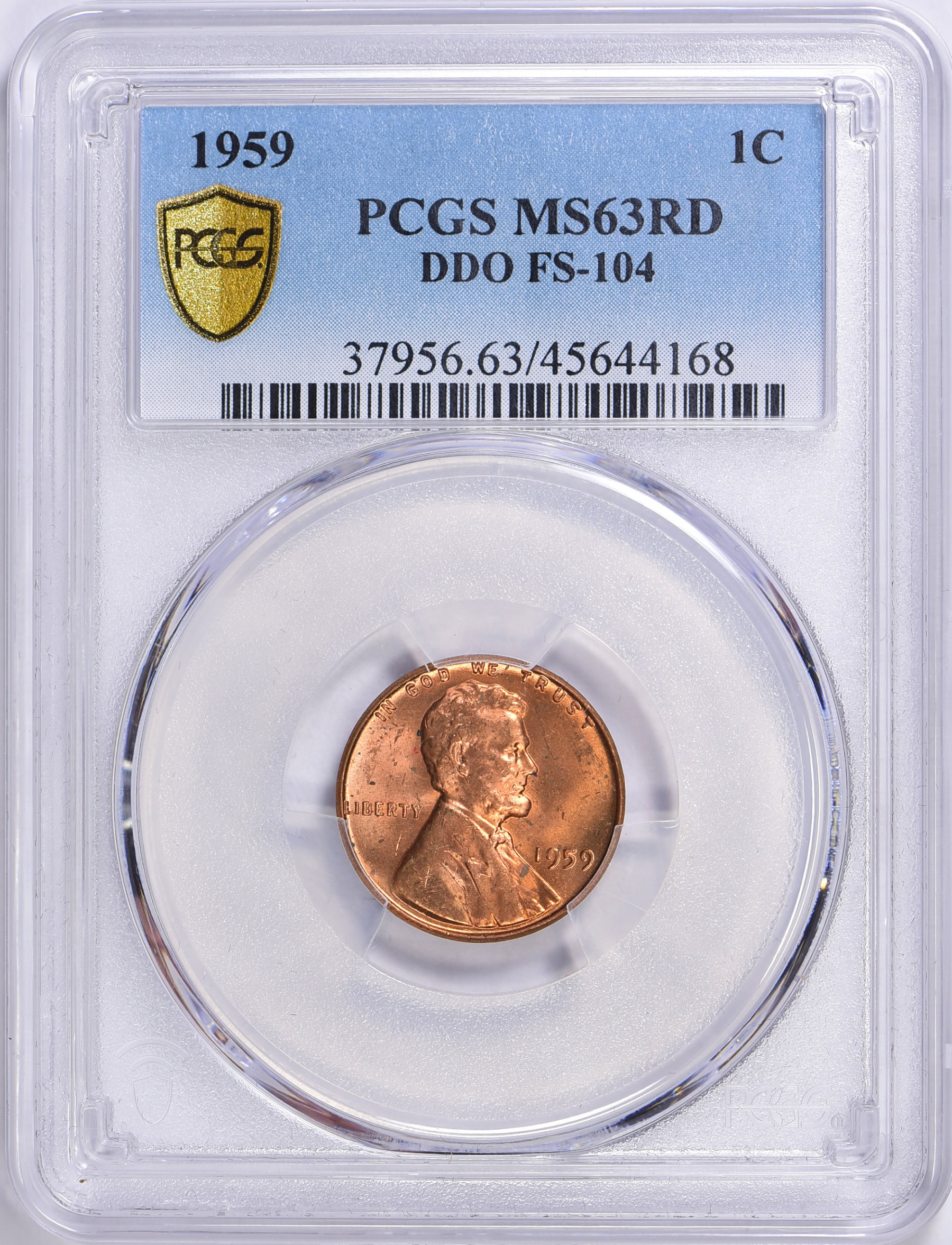 1959 Lincoln Cent DDO FS-104 PCGS MS-63 RD (Item 1586013 ...