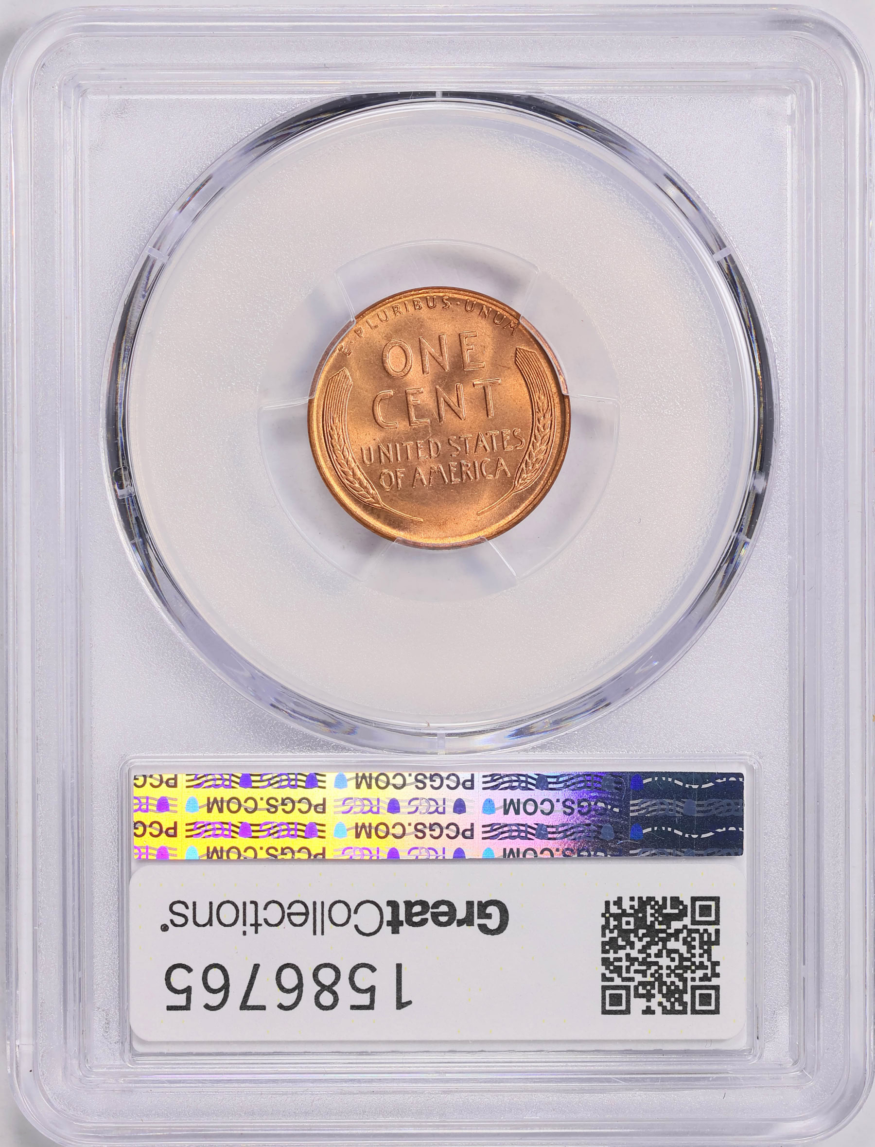 1952 Lincoln Cent PCGS MS-65 RD (Item 1586765) | GreatCollections Coin ...