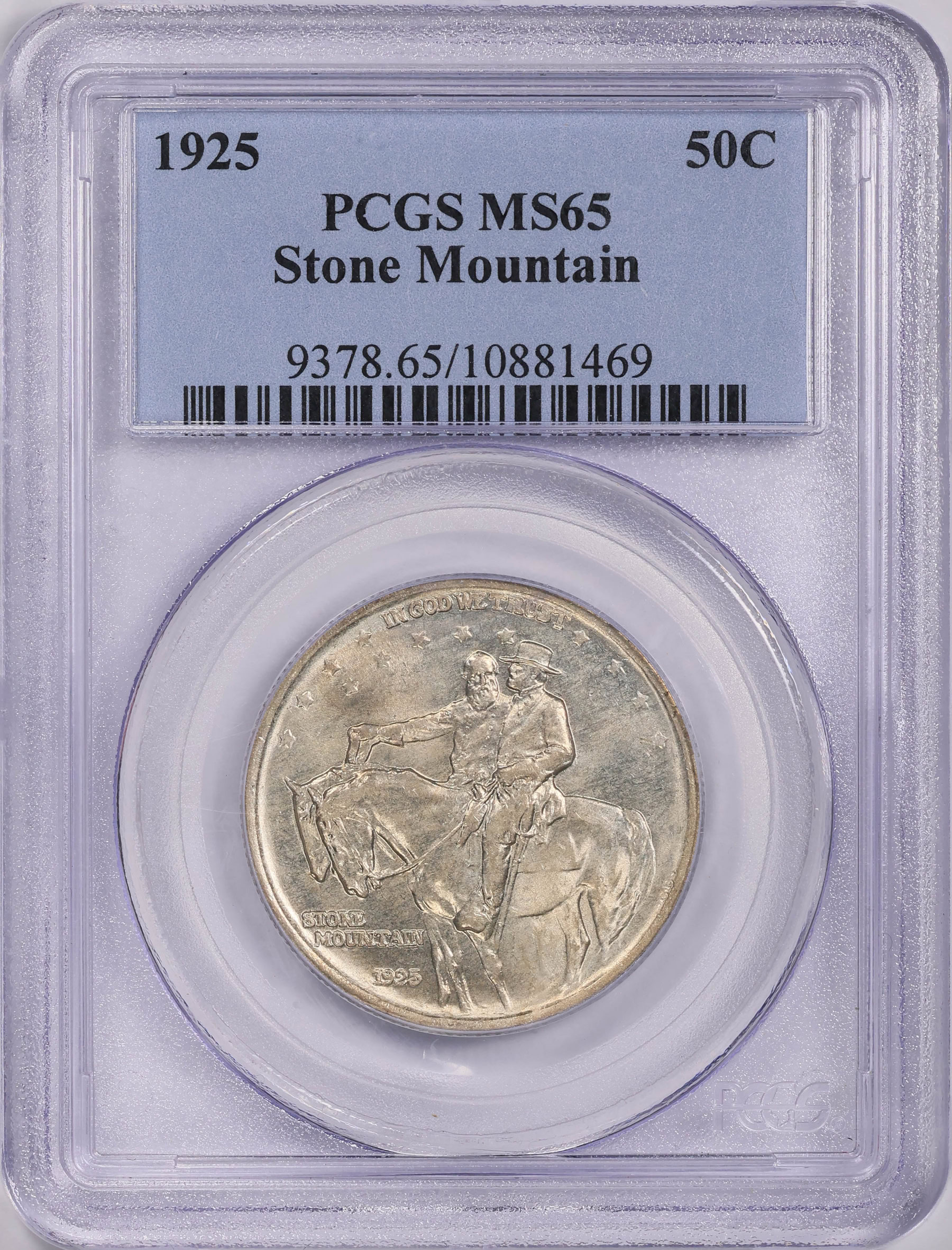 1925 Stone Mountain Memorial Half Dollar PCGS MS-65 (Item 1587474) | GreatCollections Coin Auctions