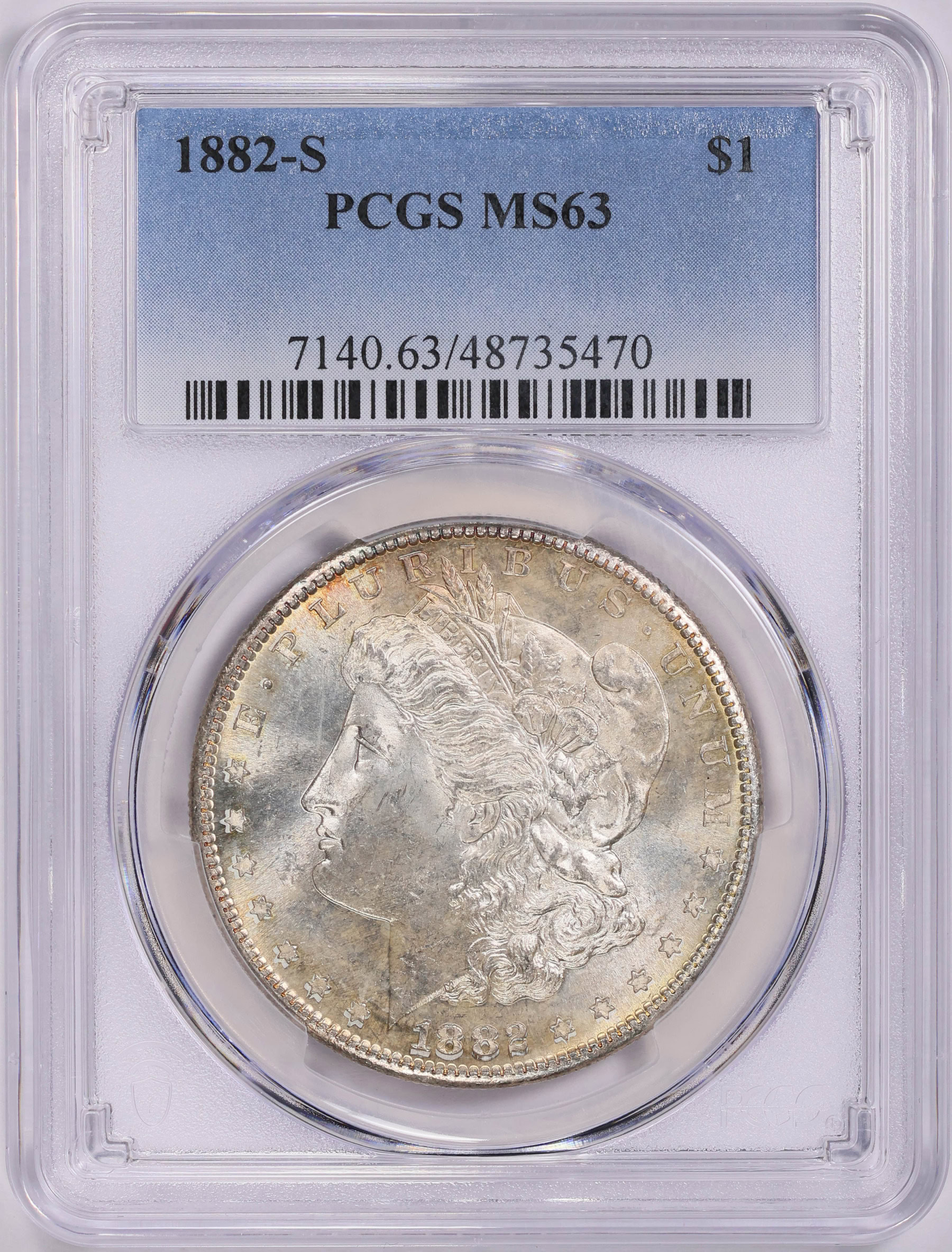 1882-S Morgan Silver Dollar PCGS MS-63 (Item 1589743) | GreatCollections Coin Auctions