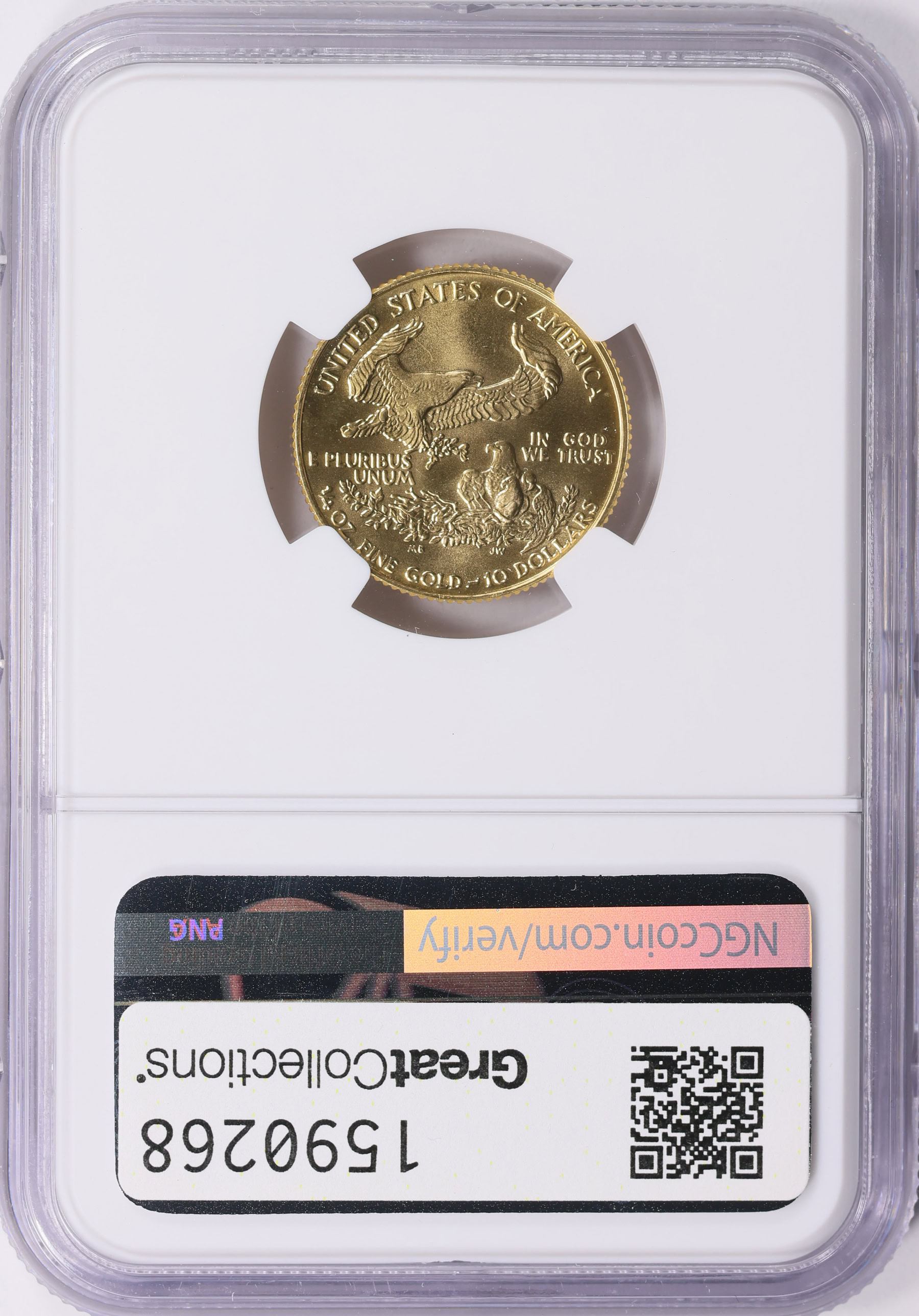 1986 $10 Quarter-Ounce Gold American Eagle NGC MS-69 (Item 1590268 ...