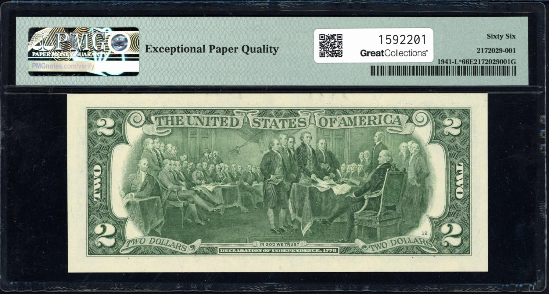 Fr. 1941-L★ (L★ Block) 2017A $2 San Francisco Federal Reserve Star Note ...