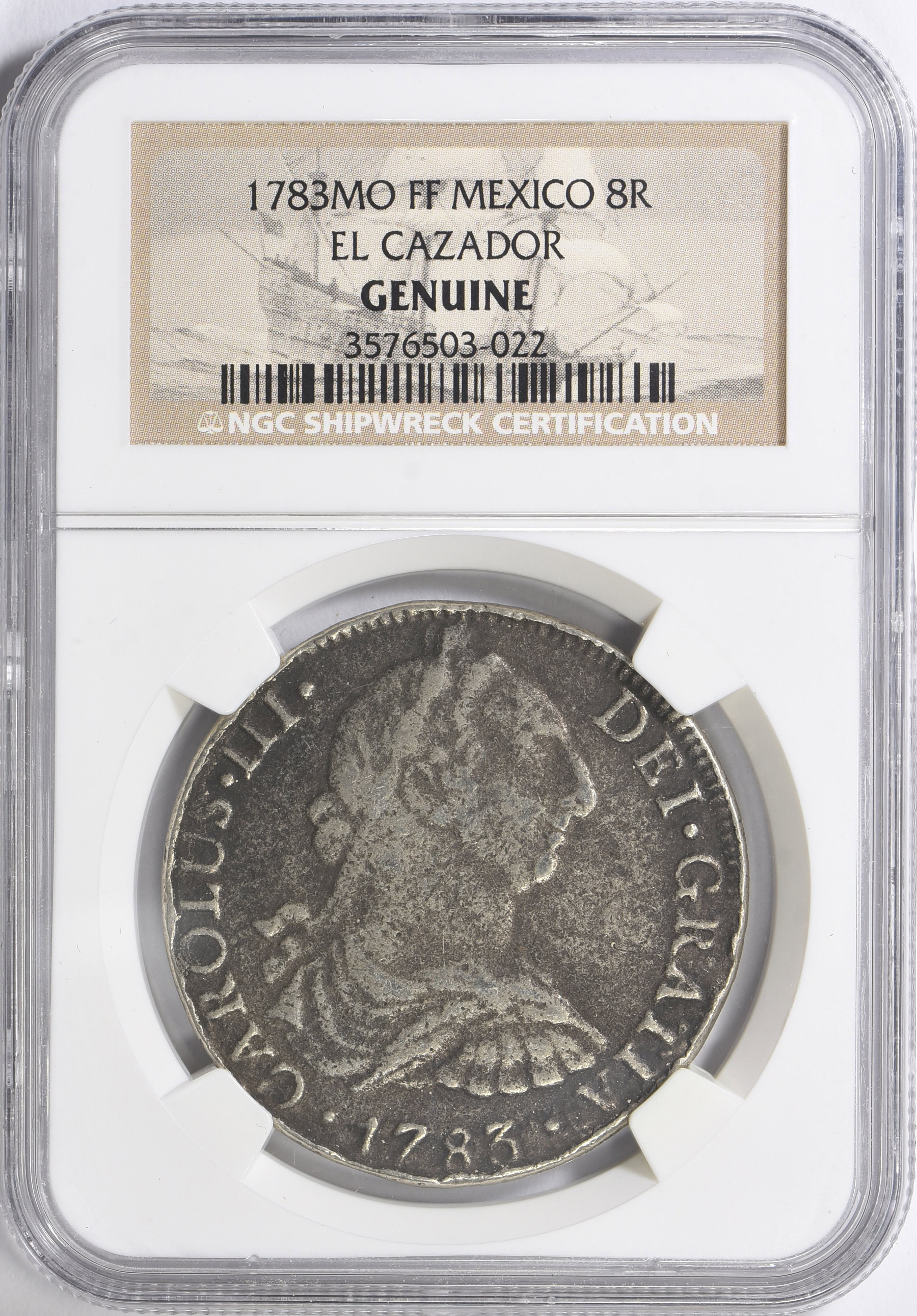 Mexico 1783-Mo FF Silver 8 Reales KM-106 NGC Details (El Cazador ...