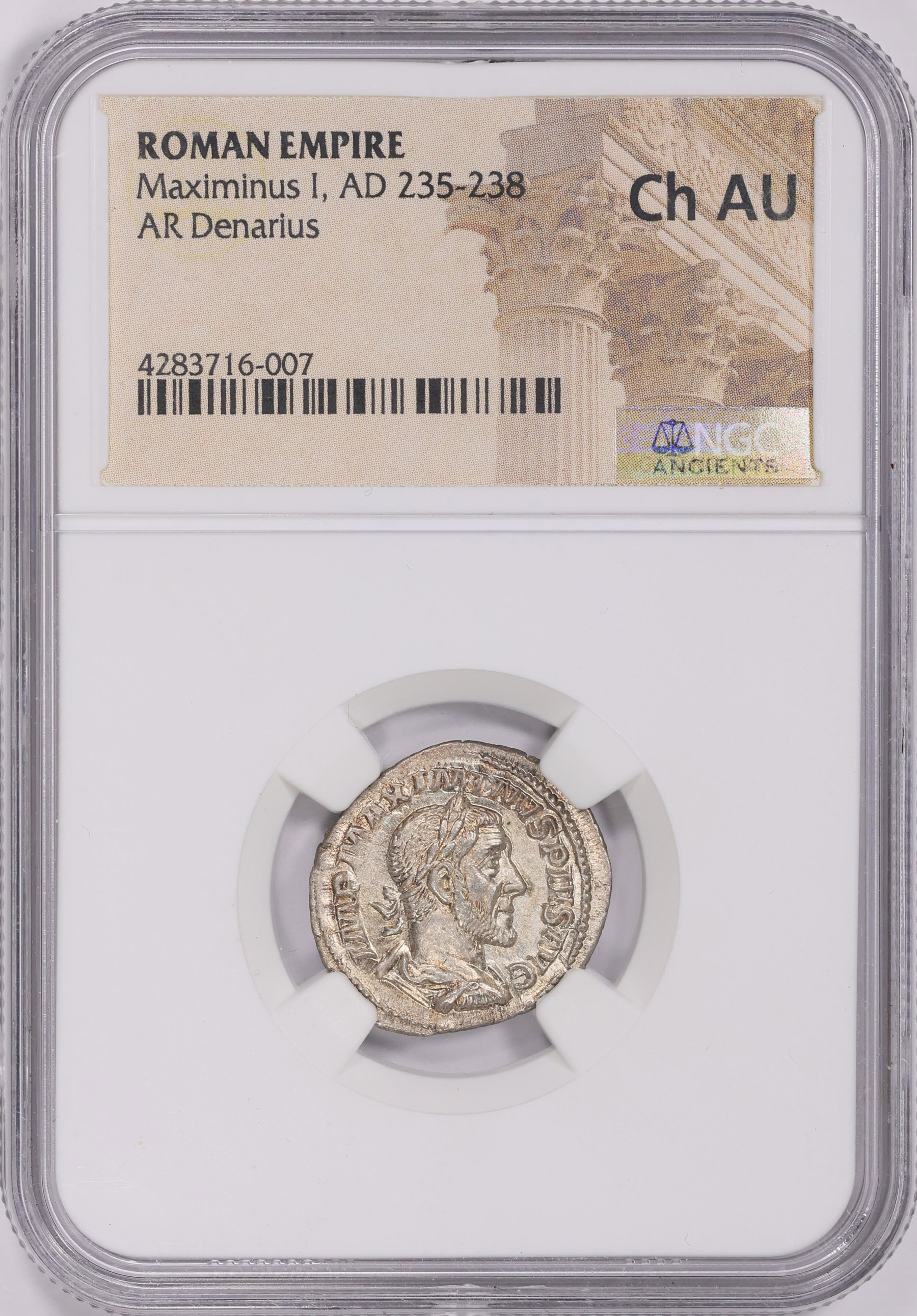 Ancient Roman Empire, Maximinus I (A.D. 235-238) A.D. 236 AR Denarius ...