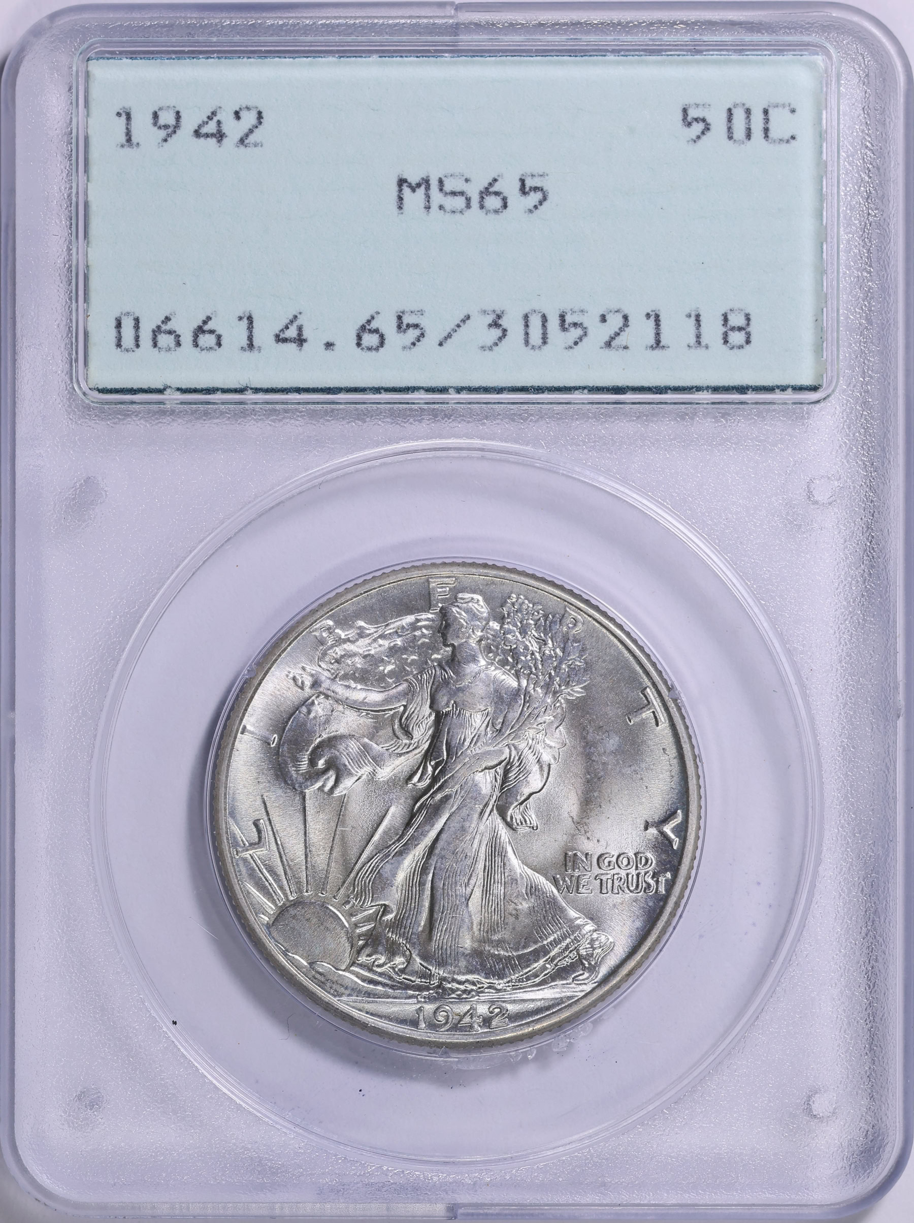 1942 Walking Liberty Half Dollar PCGS MS-65 OGH (1st Gen) (Item 1593451) | GreatCollections Coin ...
