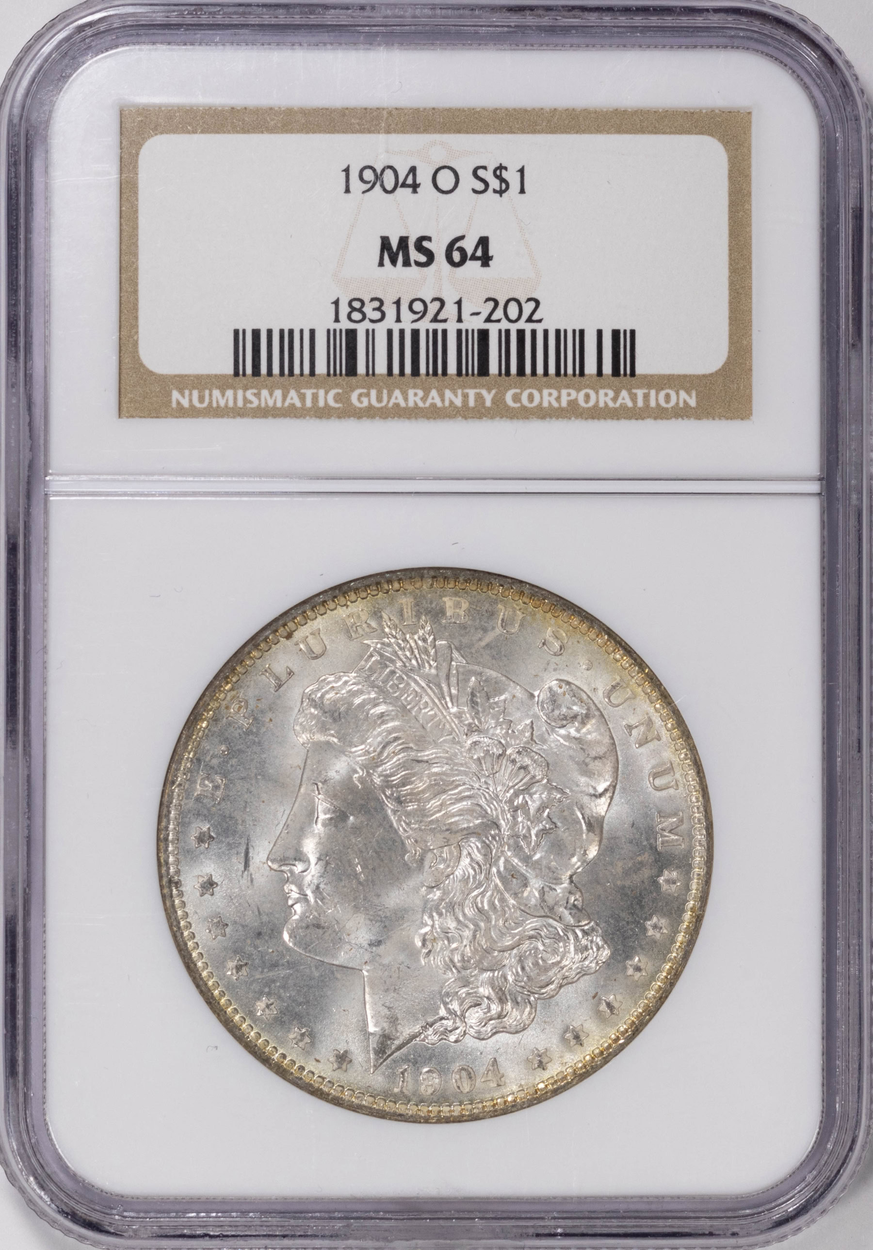 1904-O Morgan Silver Dollar NGC MS-64 (Toned) (Item 1594408) | GreatCollections Coin Auctions