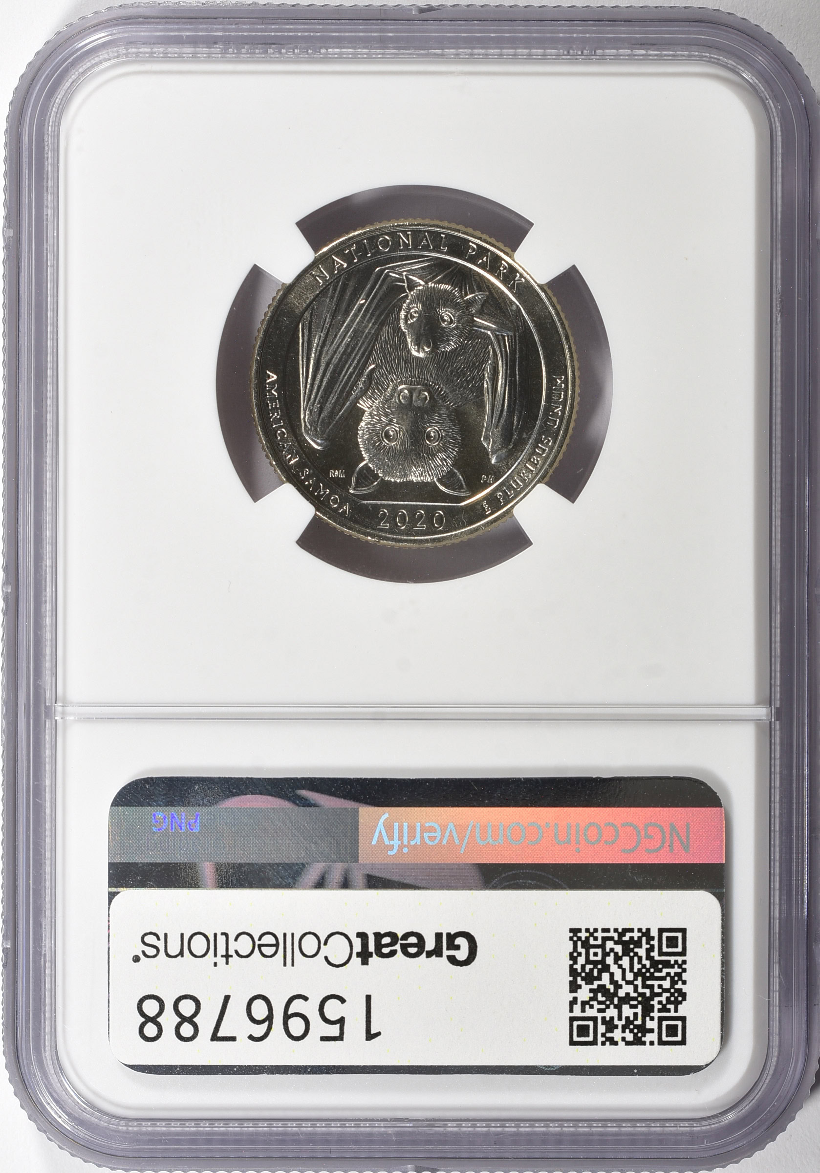 2020-W America the Beautiful Quarter American Samoa National Park WWII ...