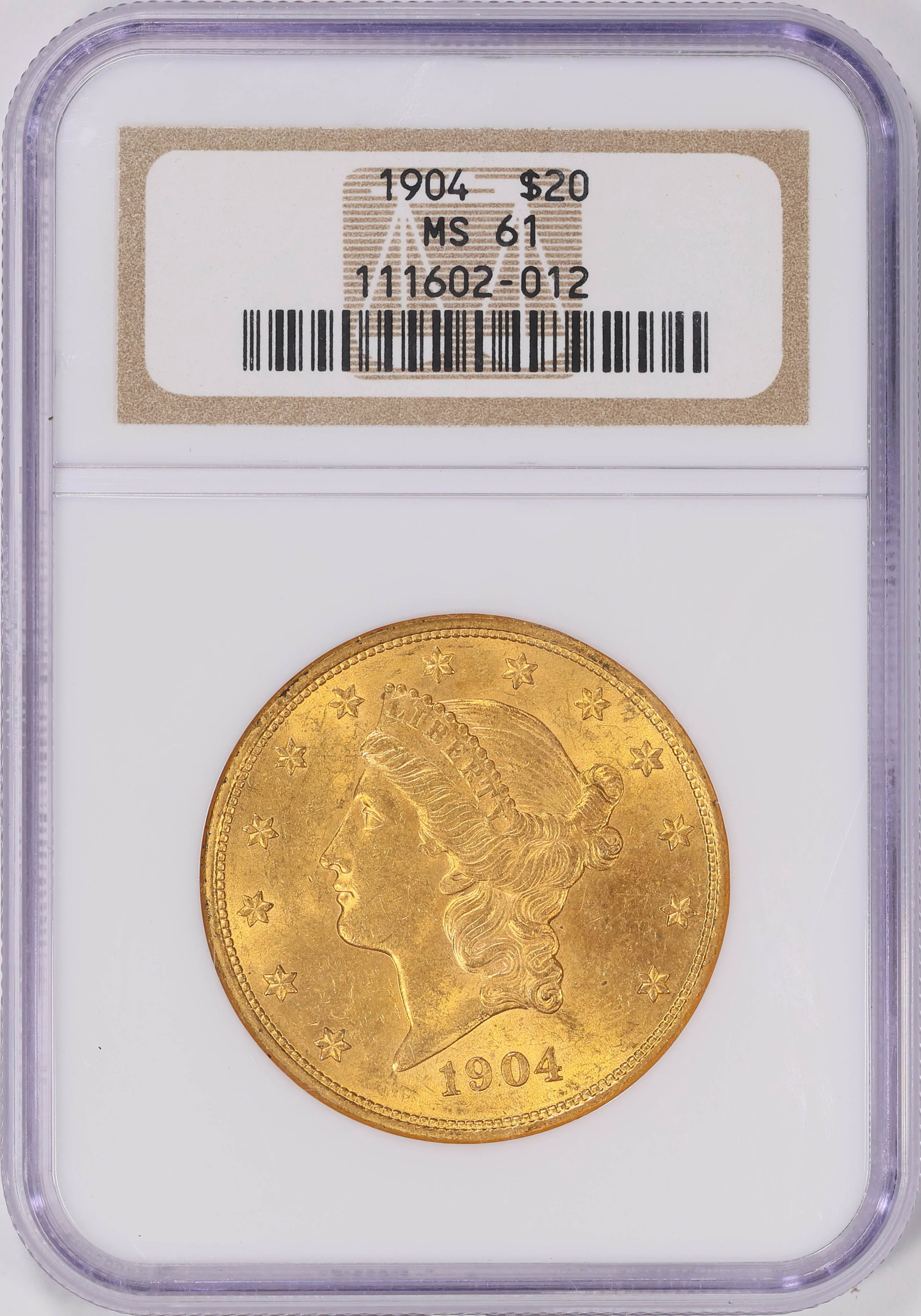 1904 Liberty Gold Double Eagle NGC MS-61 (Item 1597710) | GreatCollections Coin Auctions