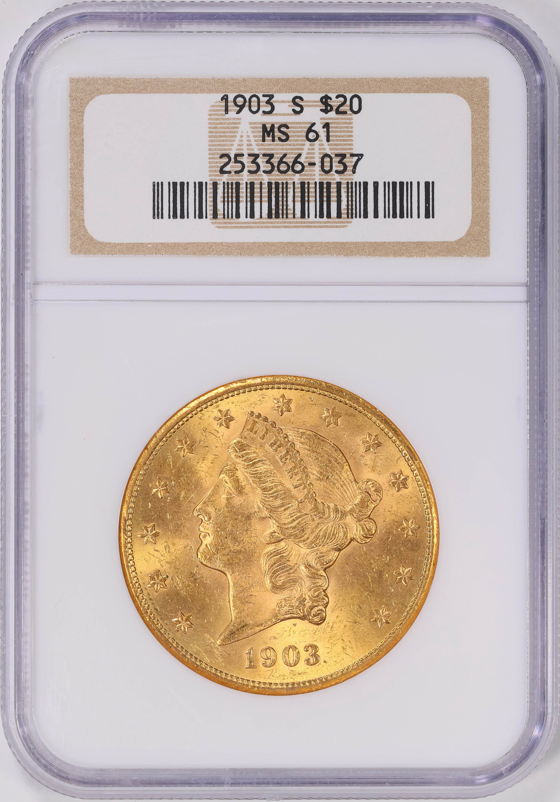 1903-S Liberty Gold Double Eagle NGC MS-61 (Item 1597763 ...