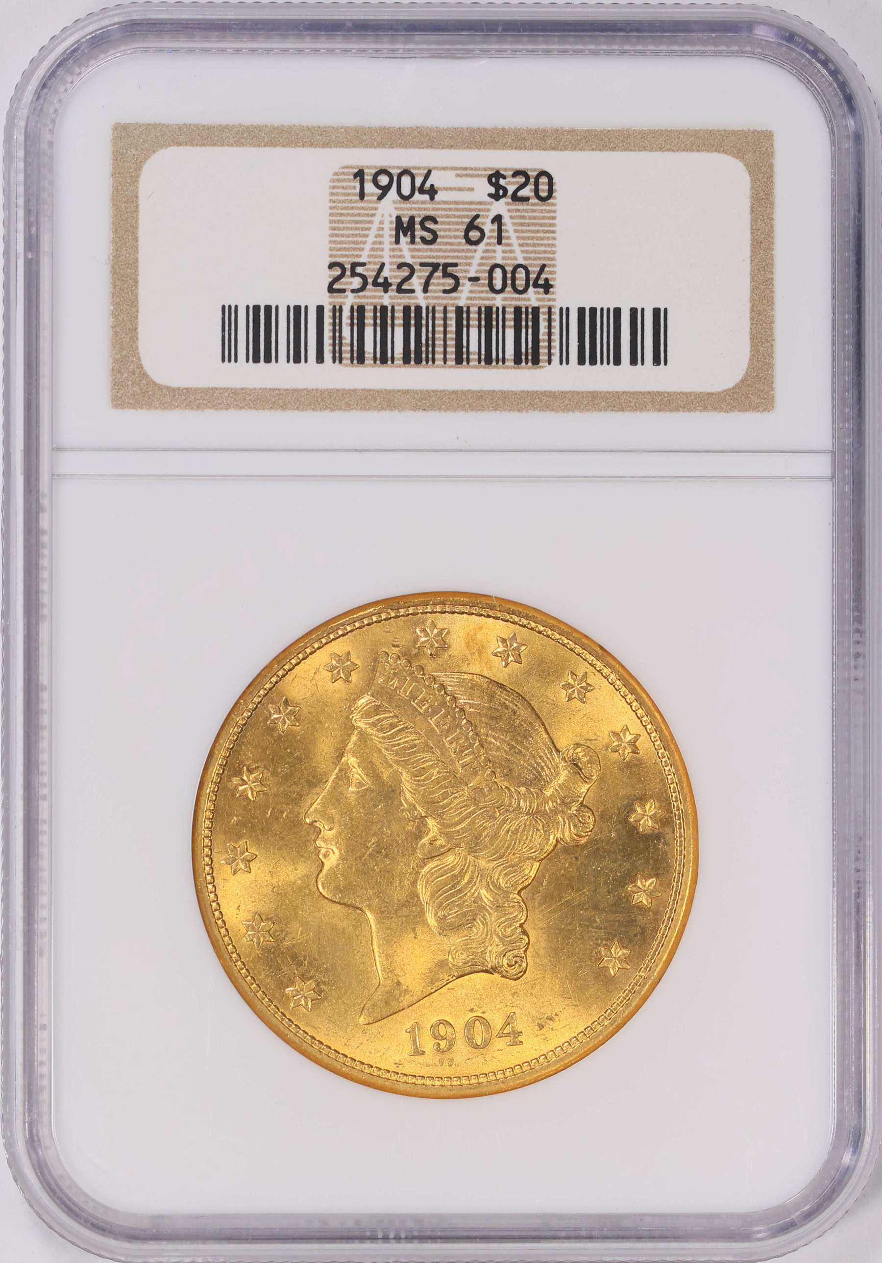 1904 Liberty Gold Double Eagle NGC MS-61 (Item 1597767) | GreatCollections Coin Auctions
