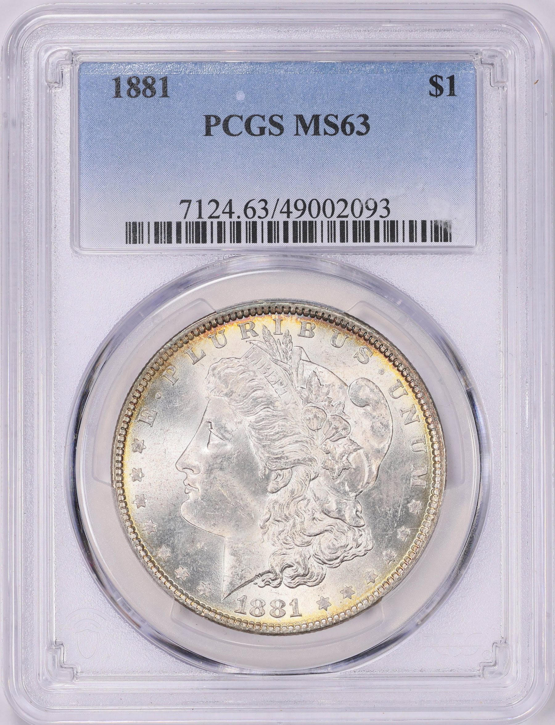 1881 Morgan Silver Dollar PCGS MS-63 (Item 1597998) | GreatCollections Coin Auctions