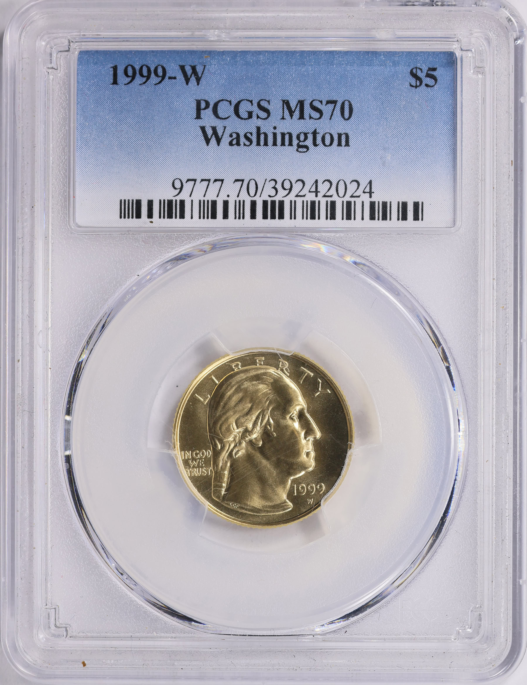 1999-W George Washington Death Bicentennial Gold $5 PCGS MS-70 (Item ...