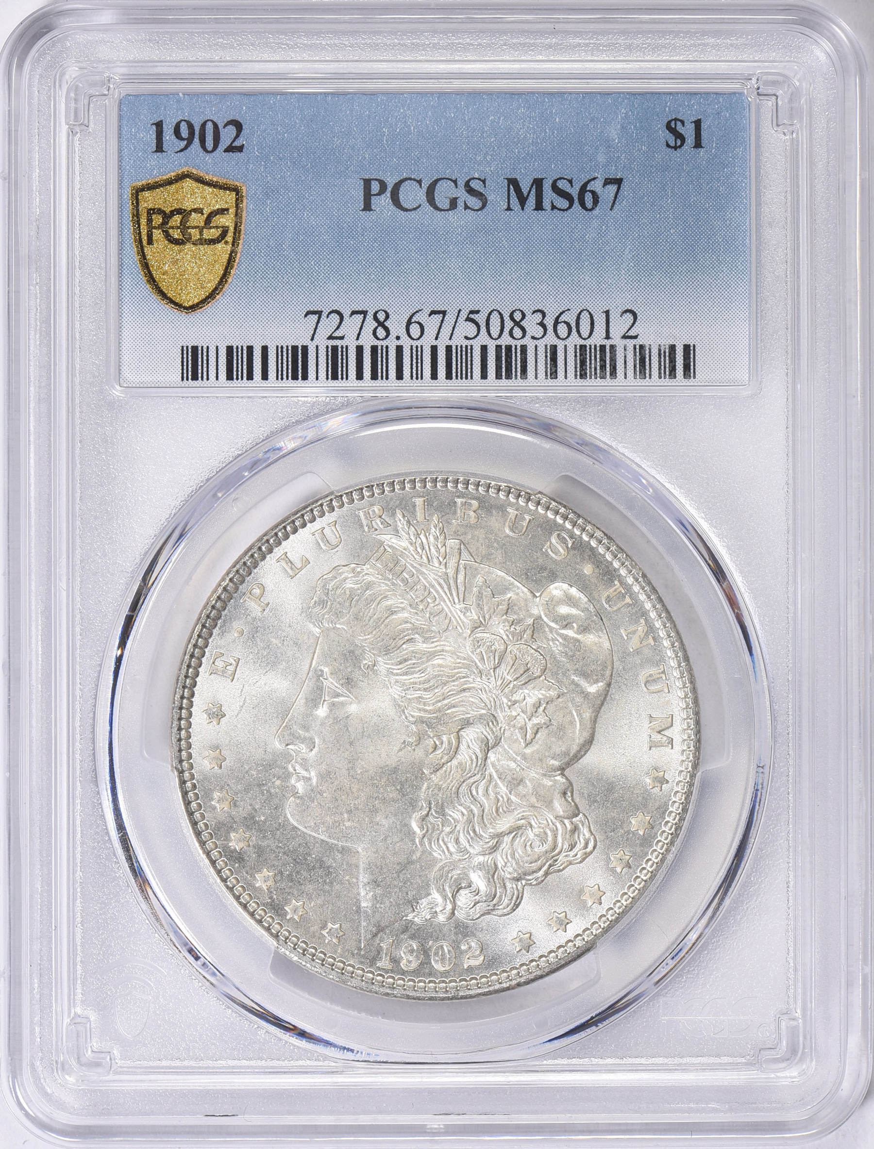 1902 Morgan Silver Dollar PCGS MS-67 (Item 1599636) | GreatCollections ...