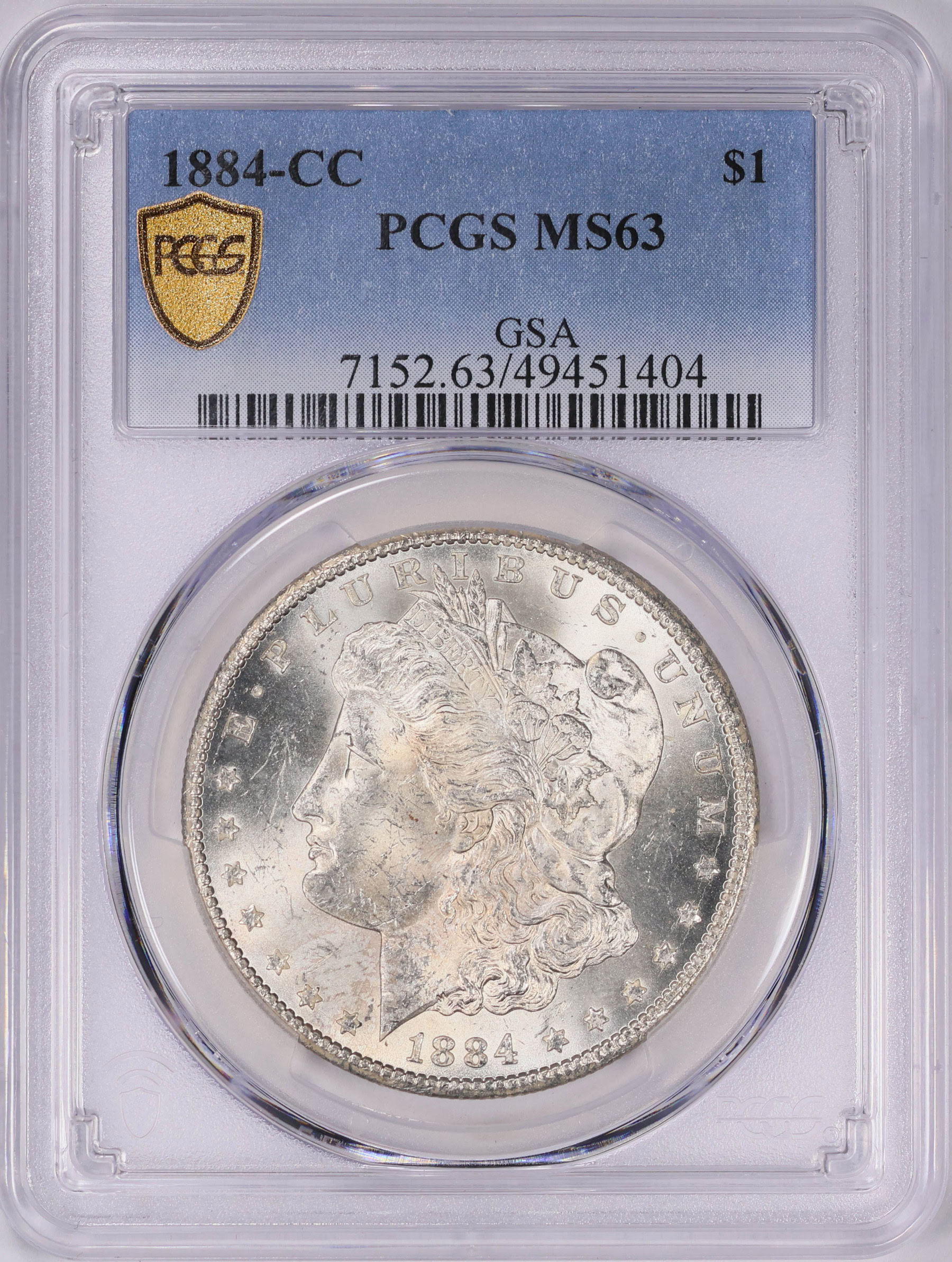 1884-CC Morgan Silver Dollar PCGS MS-63 (GSA) (Item 1600449 ...