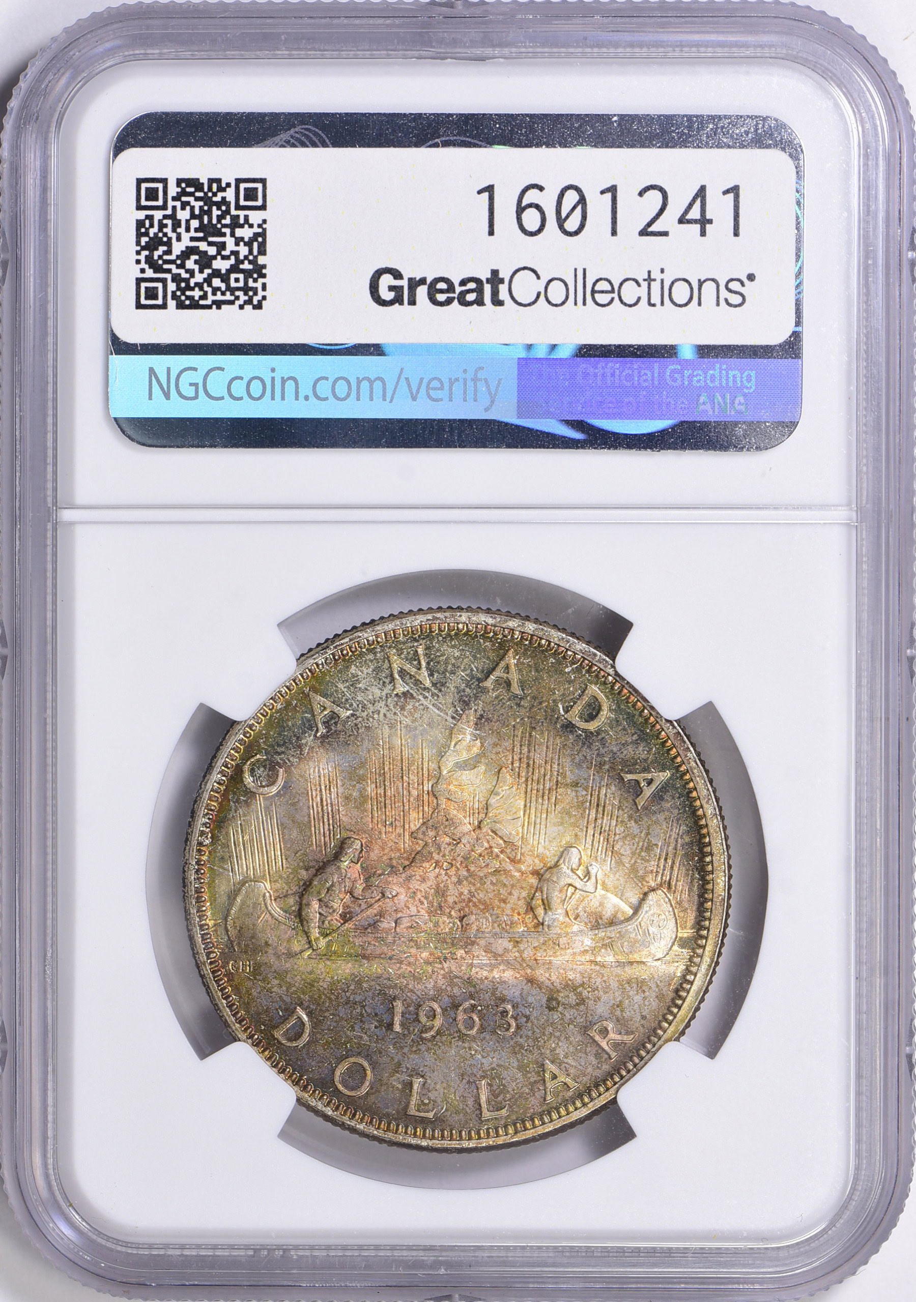 Canada 1963 Silver Dollar KM-54 NGC MS-64 (Toned) (Item 1601241 ...