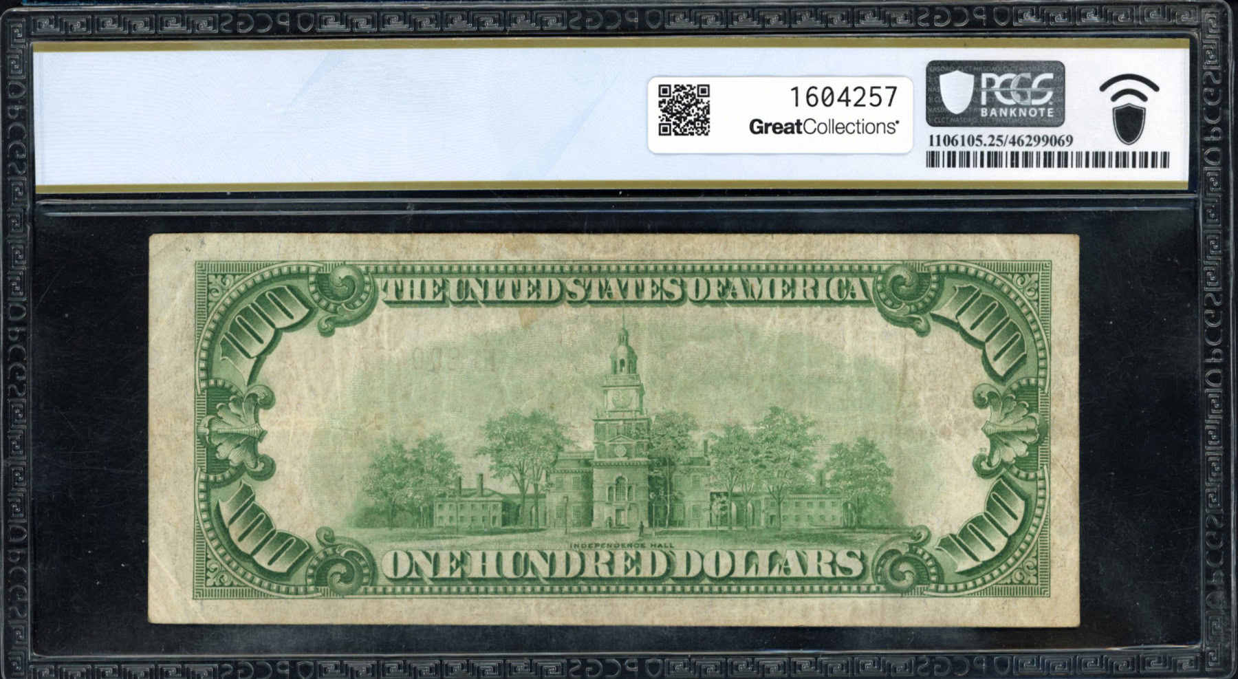 Fr. 1890-B (BA Block) 1929 $100 New York Federal Reserve Bank Note ...