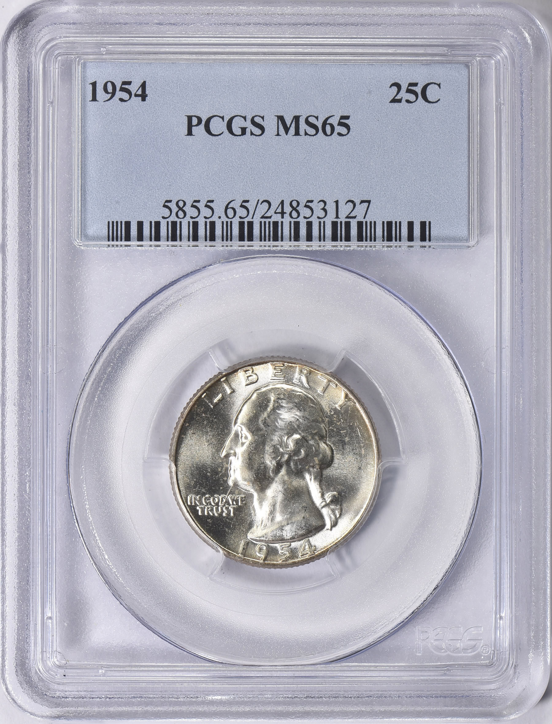 1954 Washington Quarter PCGS MS-65 (Item 1606022) | GreatCollections Coin Auctions