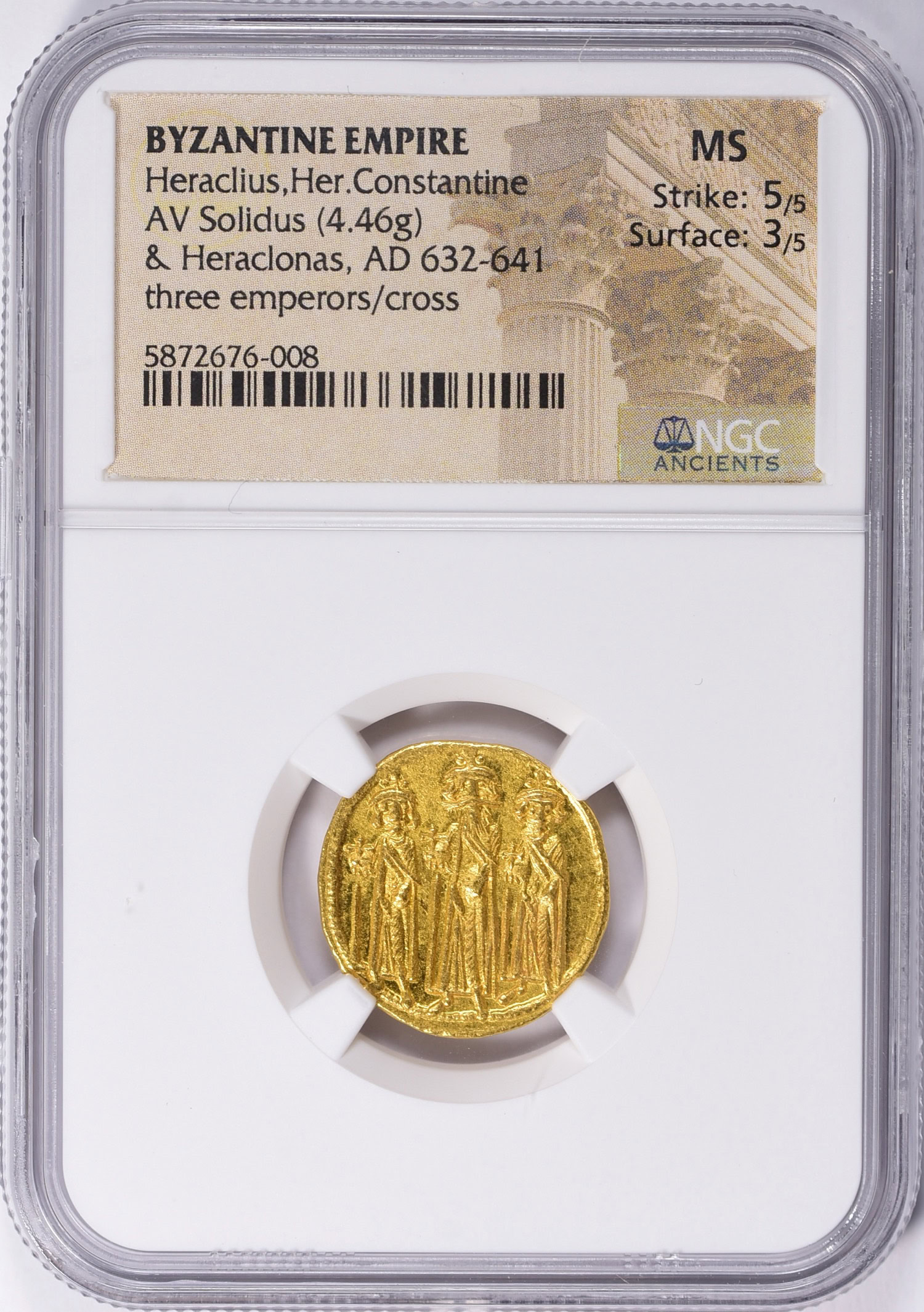 Ancient Byzantine Empire, Heraclius with Heraclius Constantine and ...