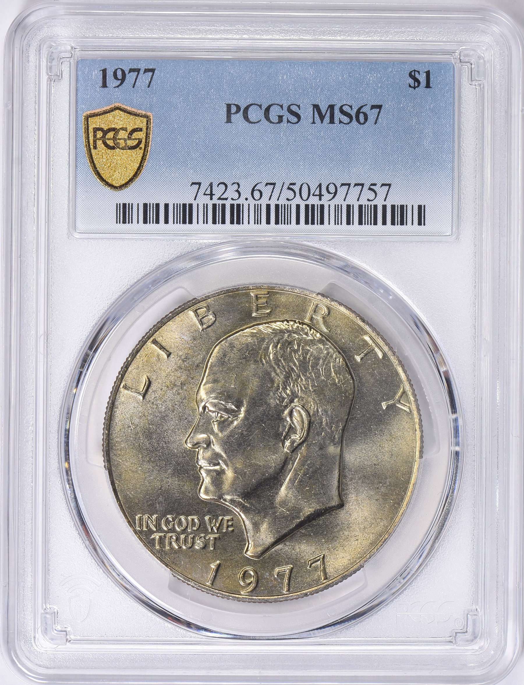 1977 Eisenhower Dollar PCGS MS-67 (Toned) (Item 1607012 ...