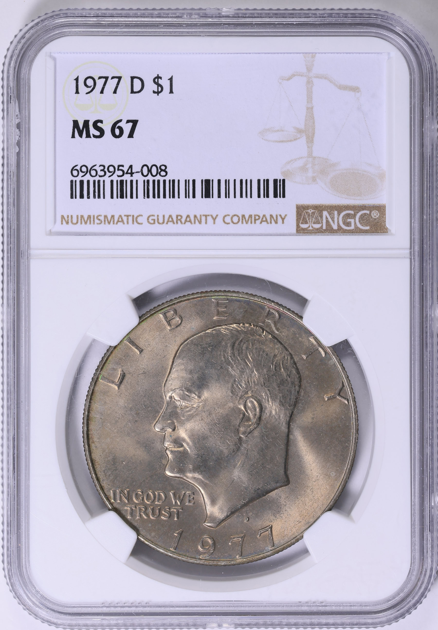 1977-D Eisenhower Dollar NGC MS-67 (Toned) (Item 1607028 ...