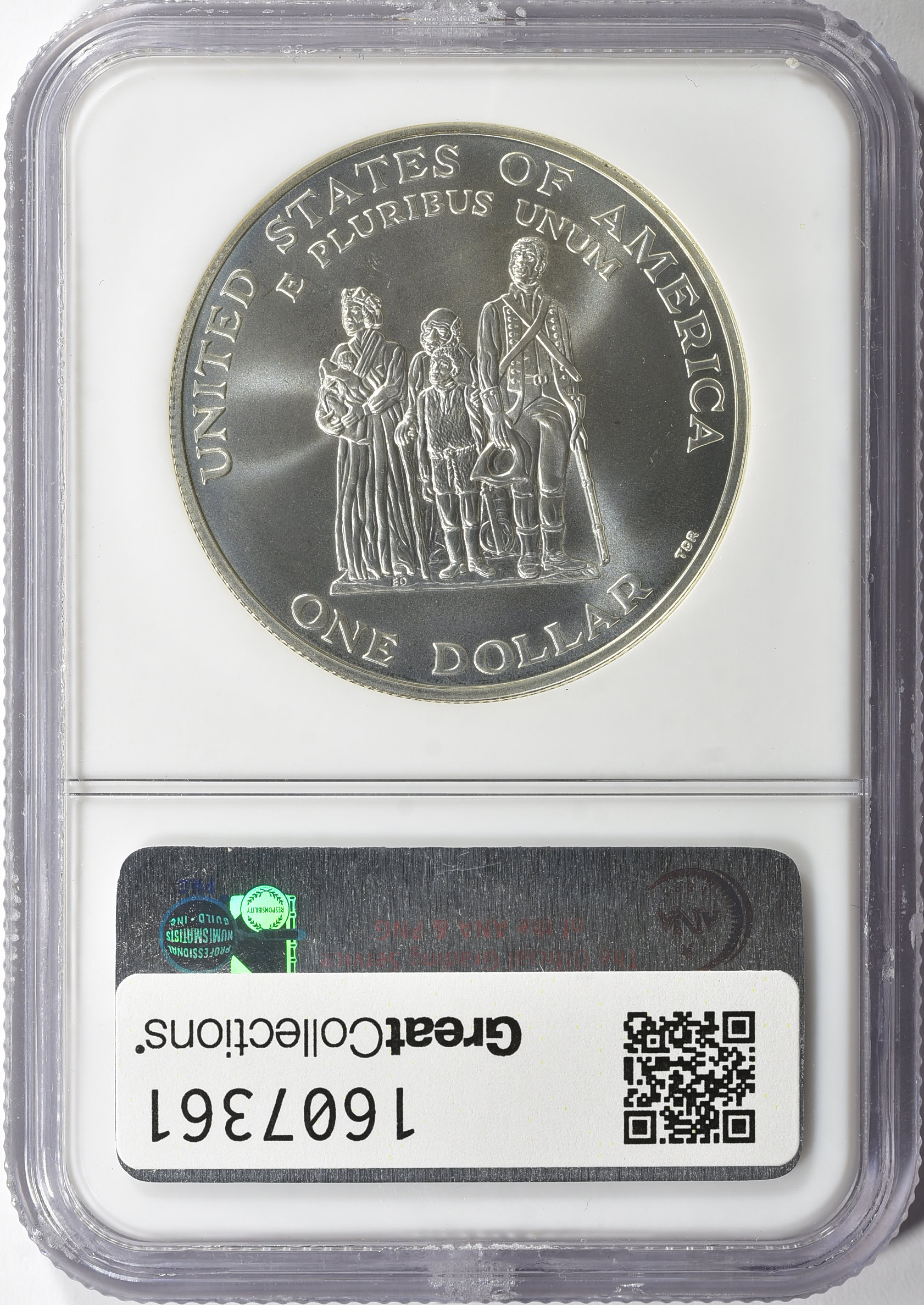 1998-S Black Revolutionary War Patriots Crispus Attucks Silver Dollar ...