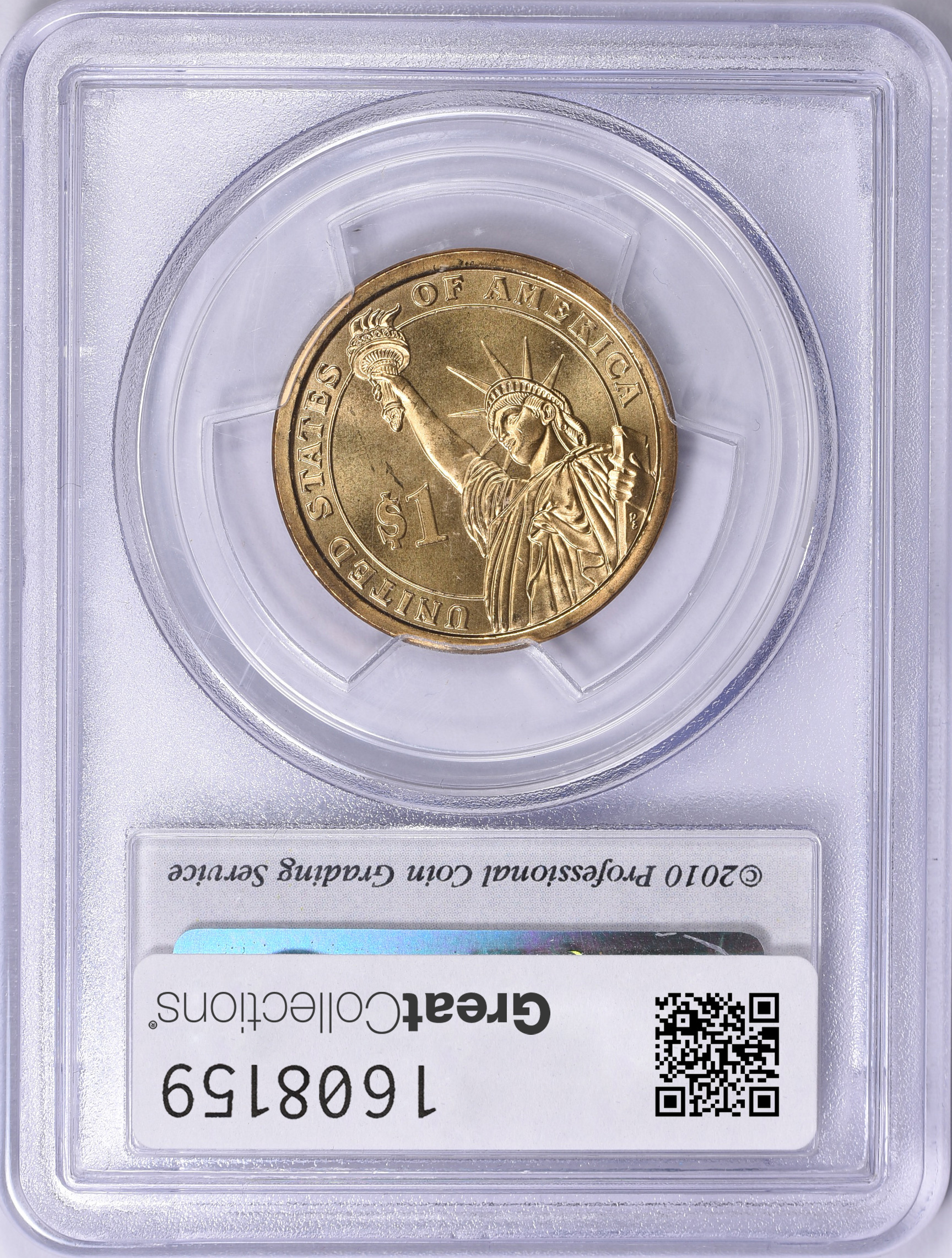 2010-D Presidential Dollar James Buchanan - Position A, Satin Finish ...