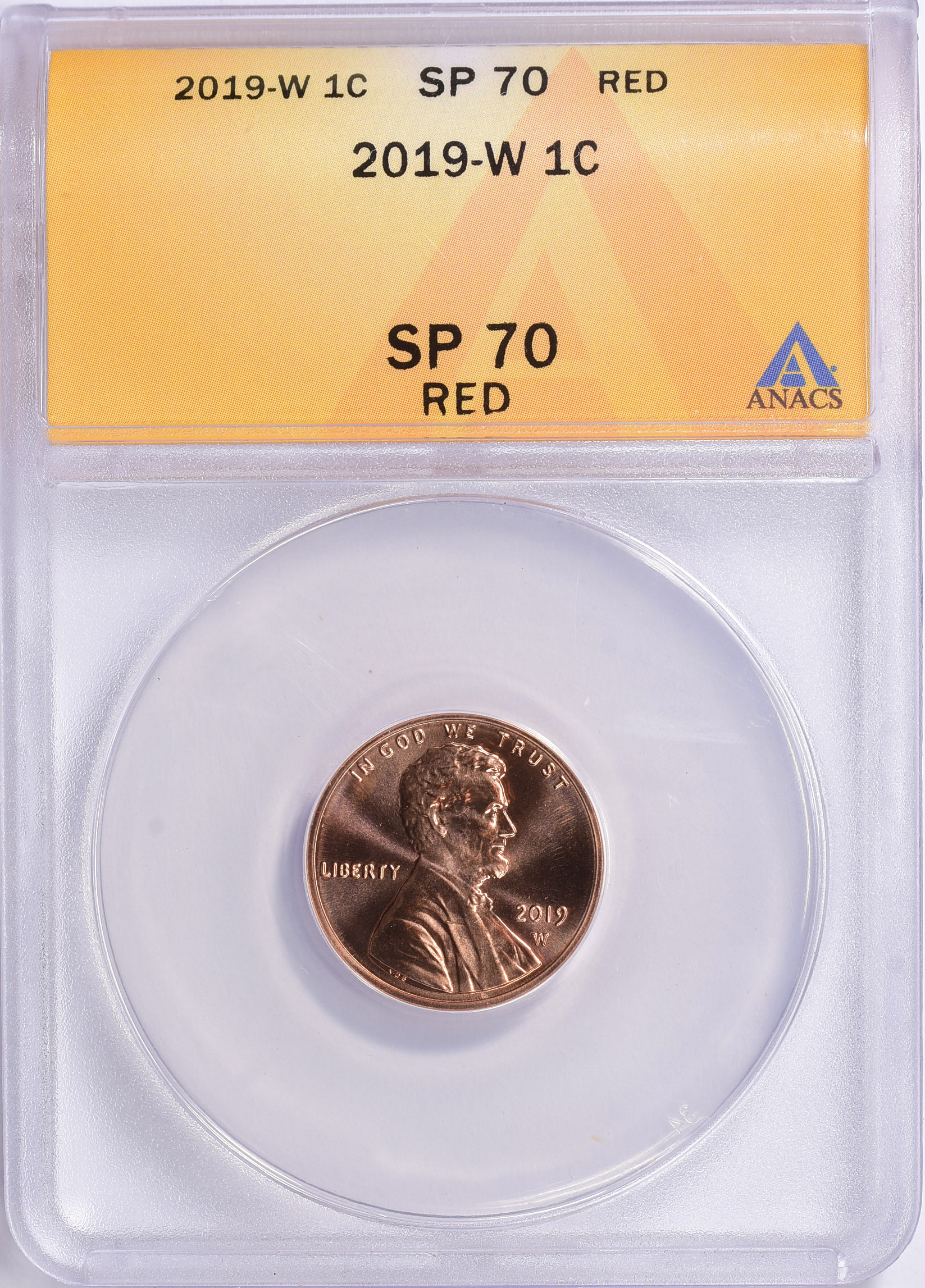 2019-W Lincoln Cent Shield ANACS SP-70 RD (Item 1608548 ...