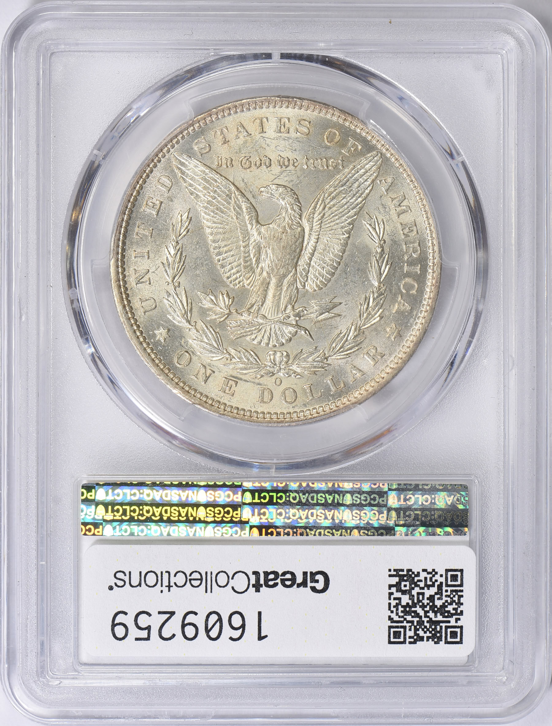 1895-O Morgan Silver Dollar PCGS MS-62 (Item 1609259) | GreatCollections Coin Auctions