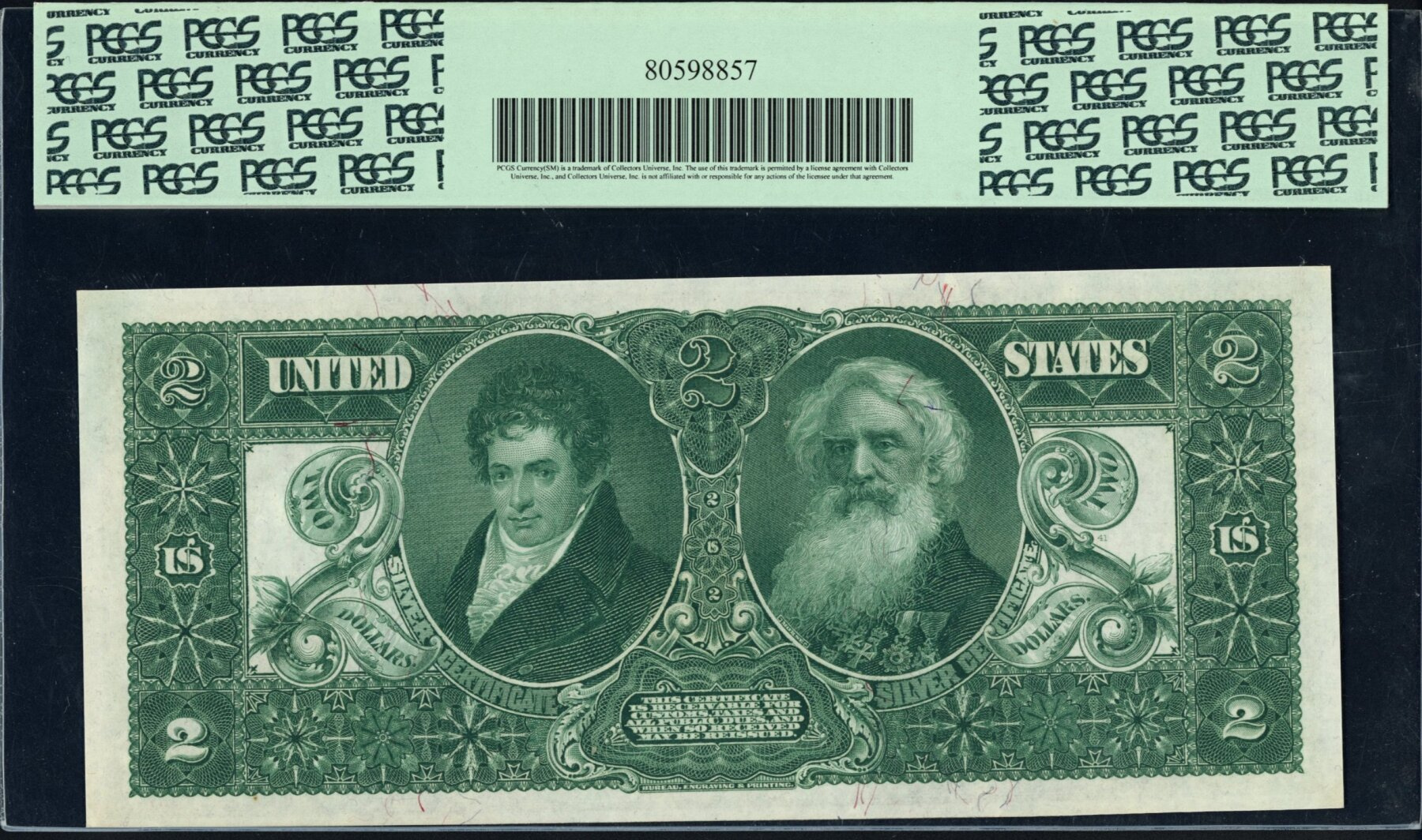 Fr. 224, 248, 268 1896 $1, $2, $5 Silver Certificate Educational Note ...