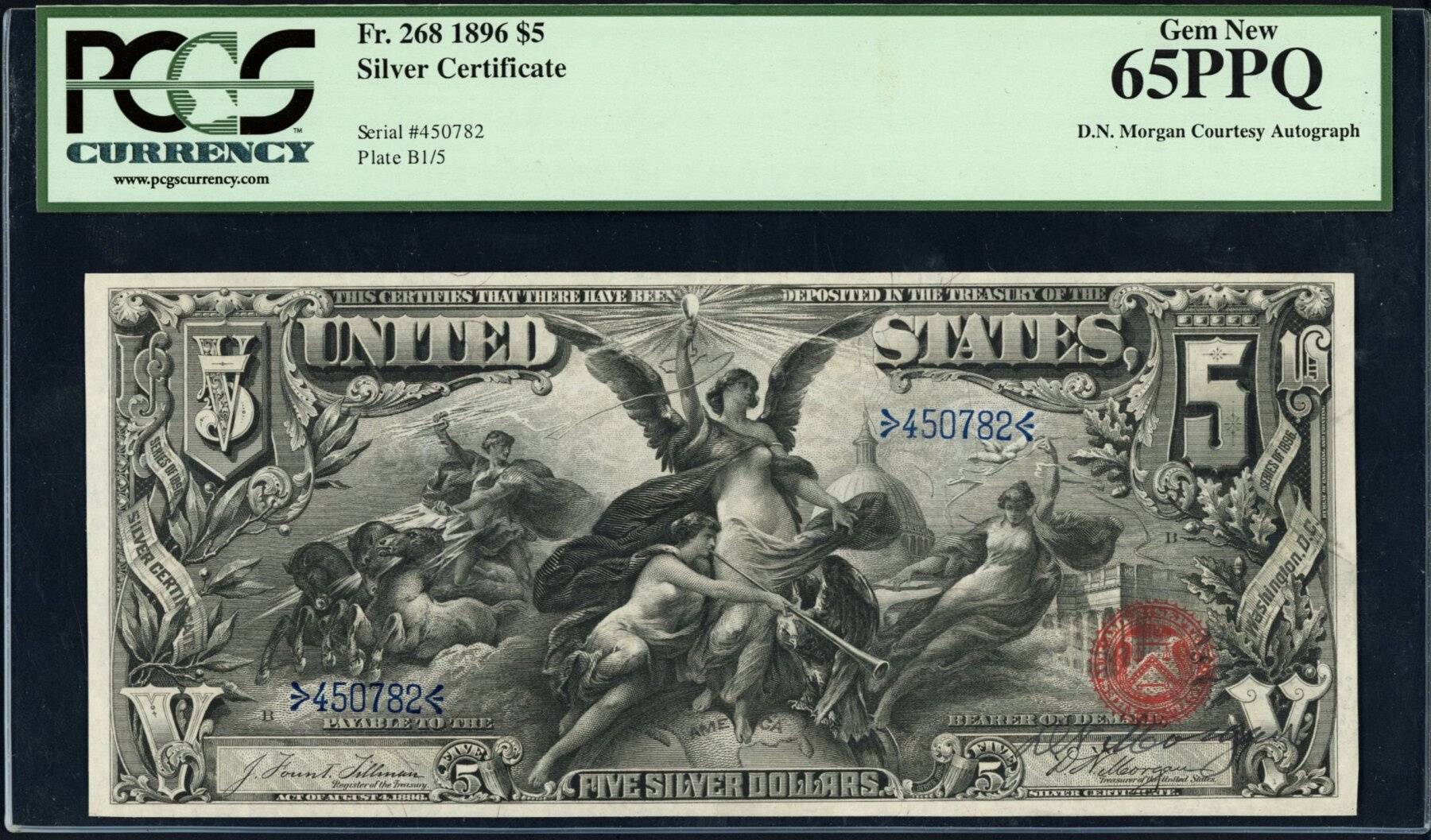Fr. 224, 248, 268 1896 $1, $2, $5 Silver Certificate Educational Note ...