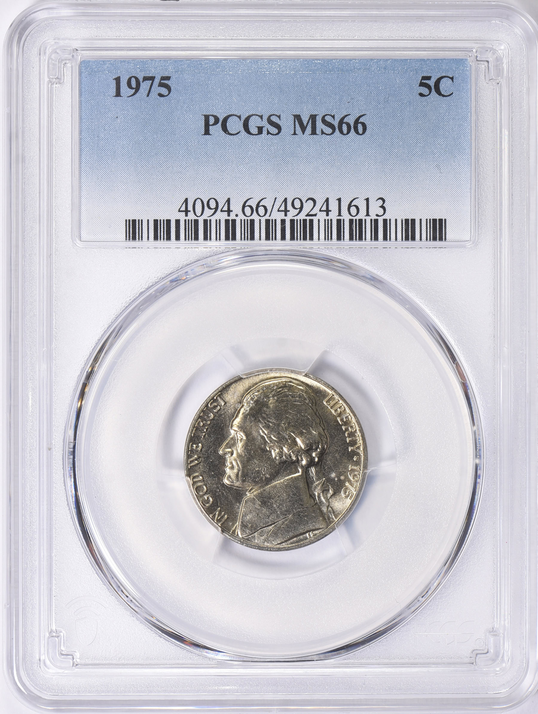 1975 Jefferson Nickel PCGS MS-66 (Item 1610577) | GreatCollections Coin ...
